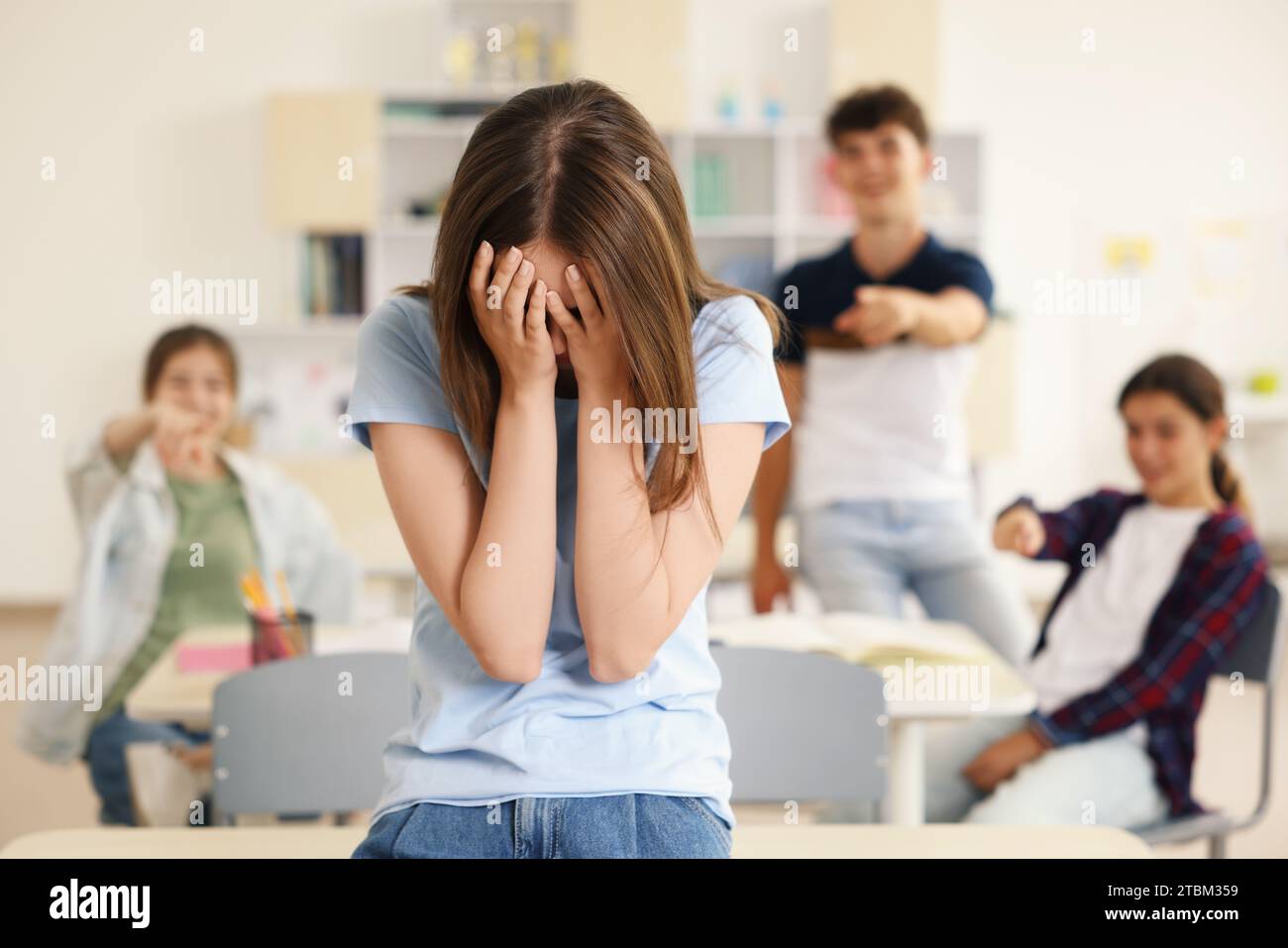 Girl upset classroom hi-res stock photography and images - Alamy
