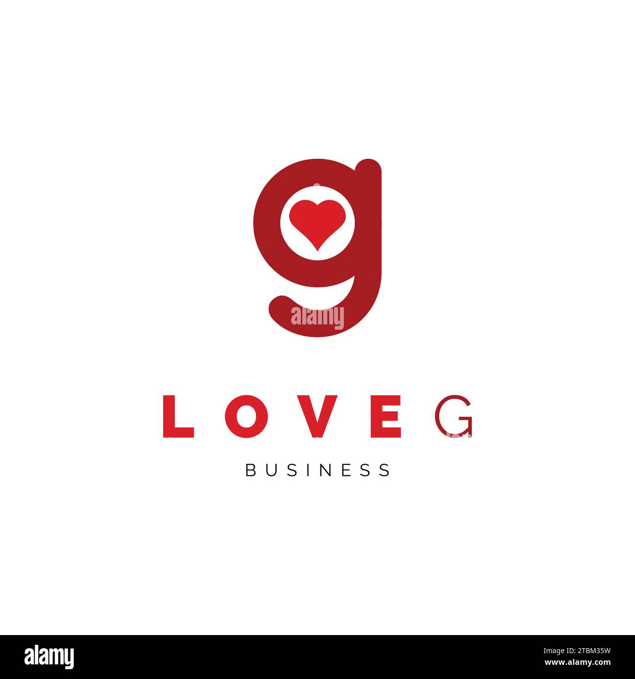 G love logo Stock Vector Images - Alamy