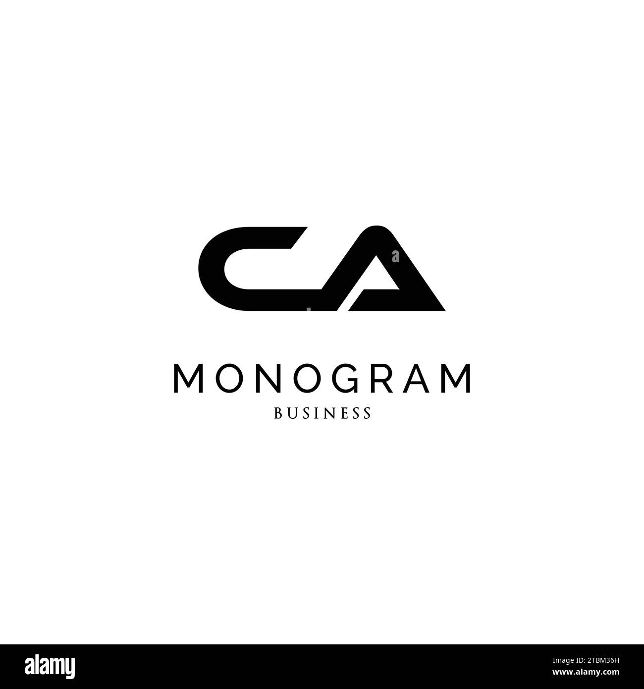 Initial letter CA monogram logo design inspiration Stock Vector Image ...