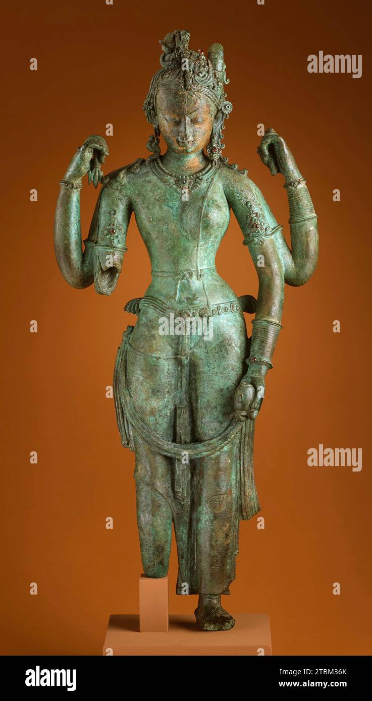 The Androgynous Form of Shiva and Parvati (Ardhanarishvara), c.1000 ...
