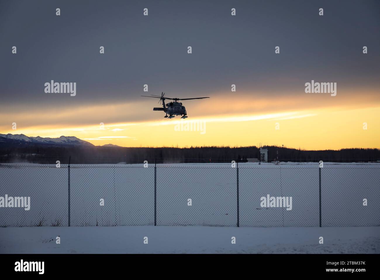 An Alaska Air National Guard HH-60G Pave Hawk helicopter from the 176th ...