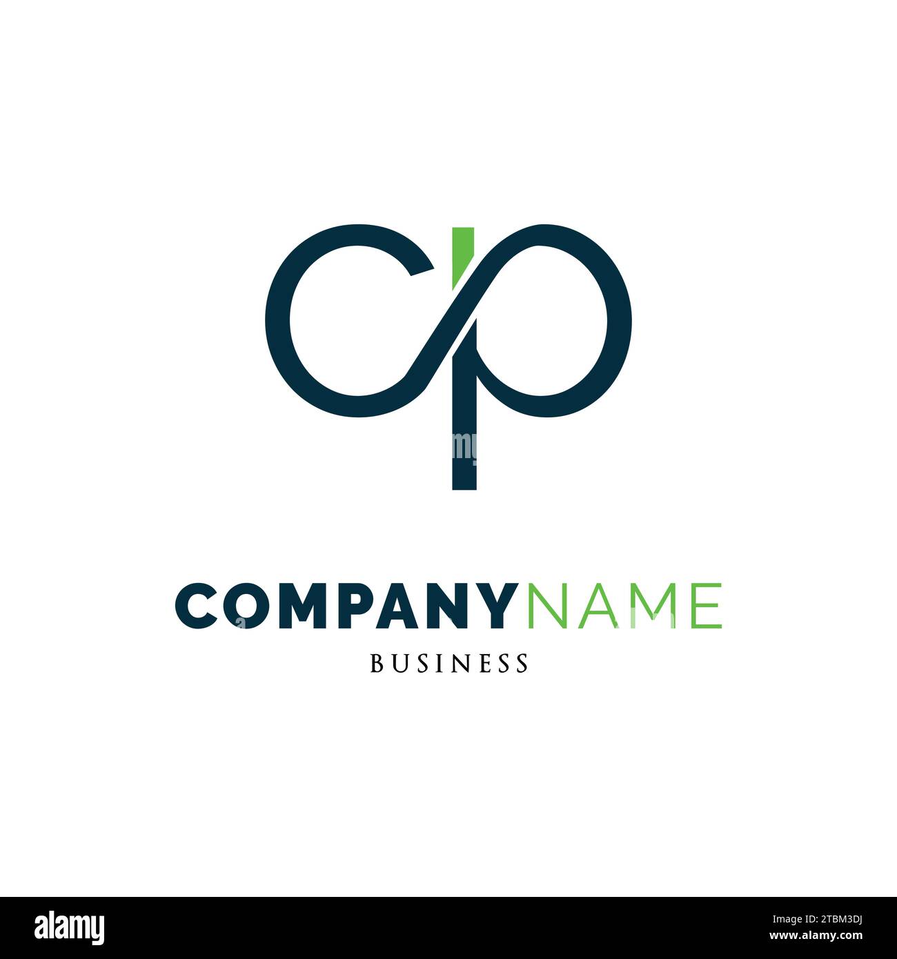 Initial Letter CP Icon Logo Design Template Stock Vector Image & Art ...