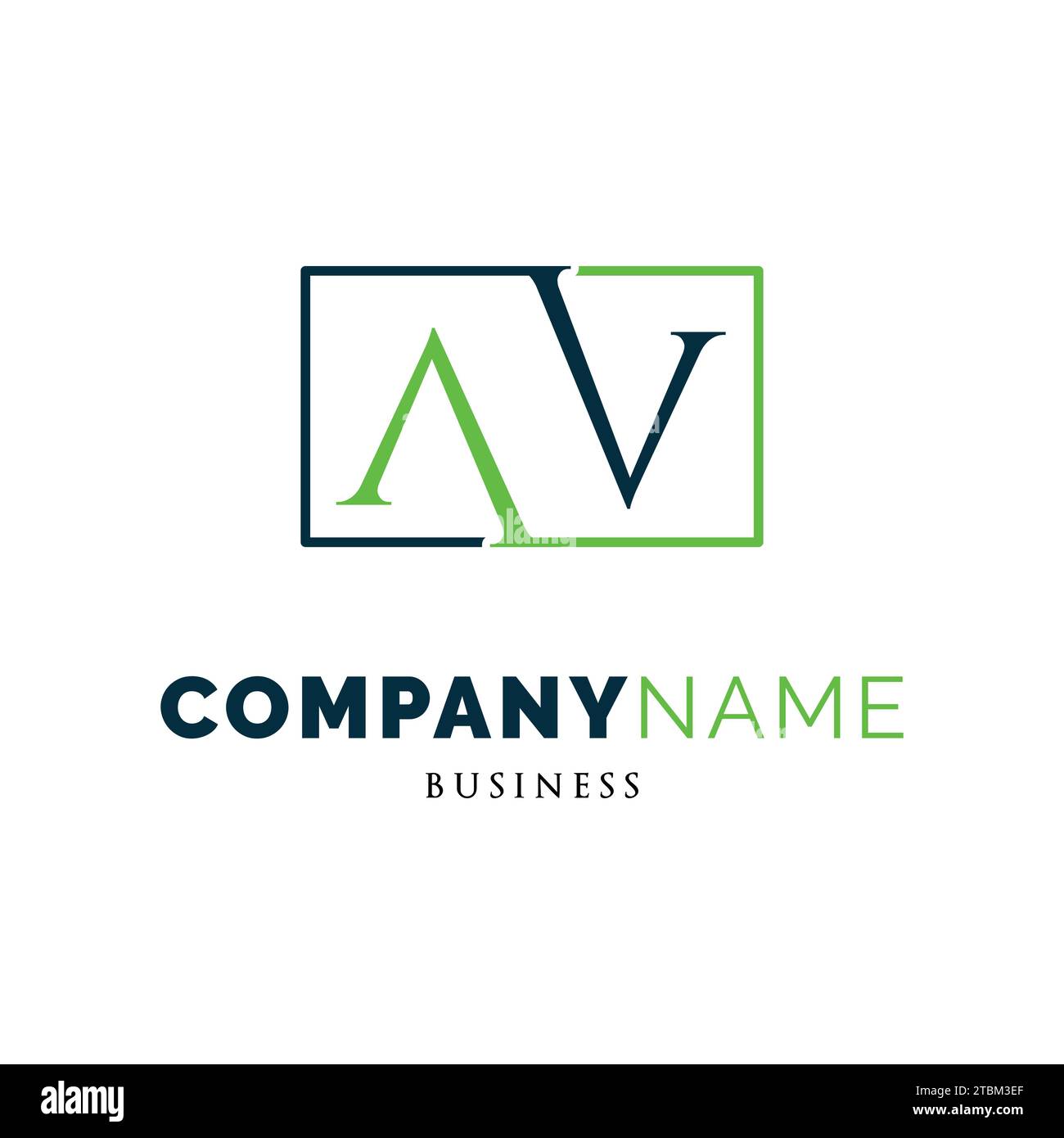 Av minimal logo design Cut Out Stock Images & Pictures - Alamy