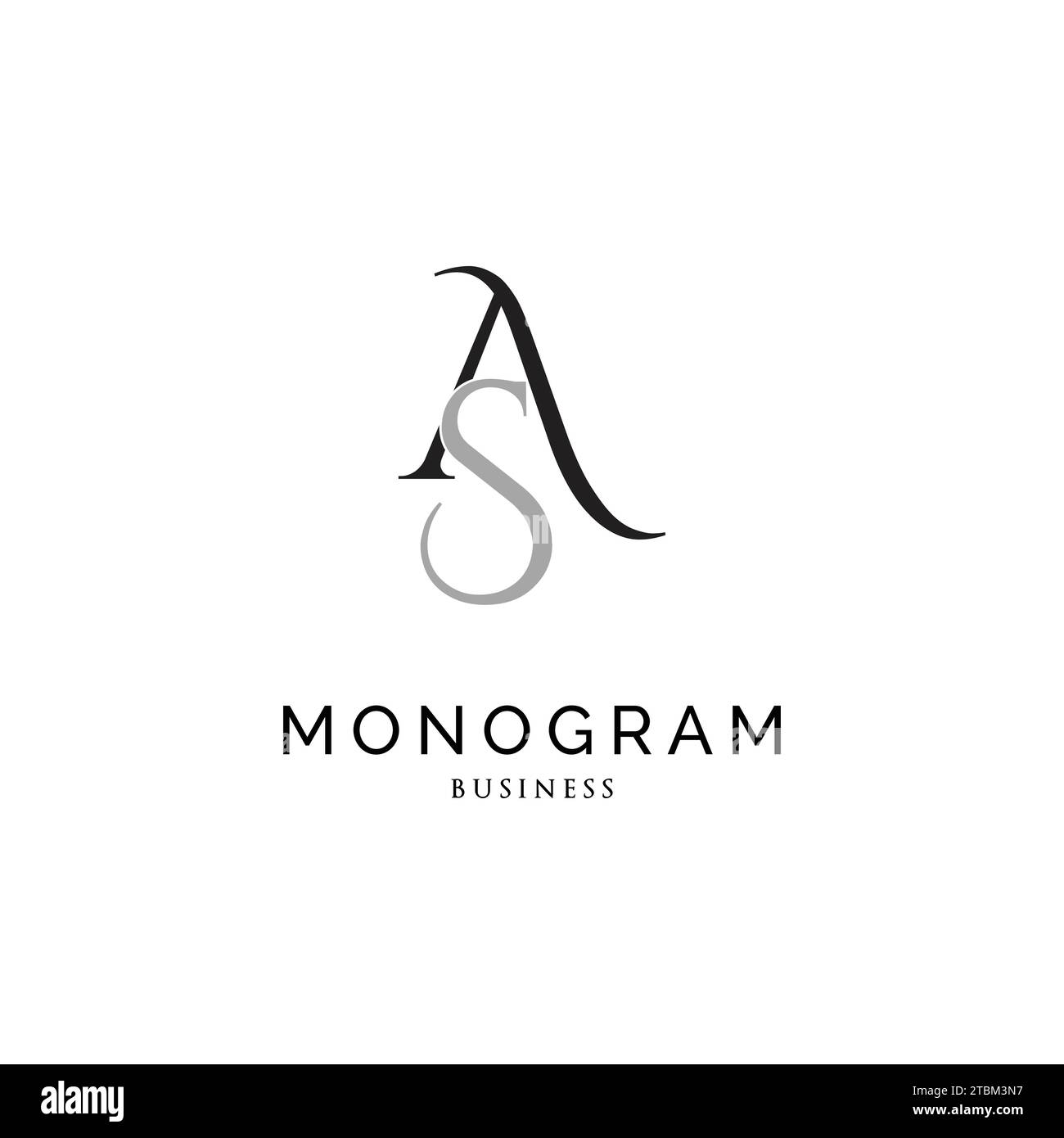 Initial Letter AS Monogram Icon Logo Design Template Stock Vector Image ...