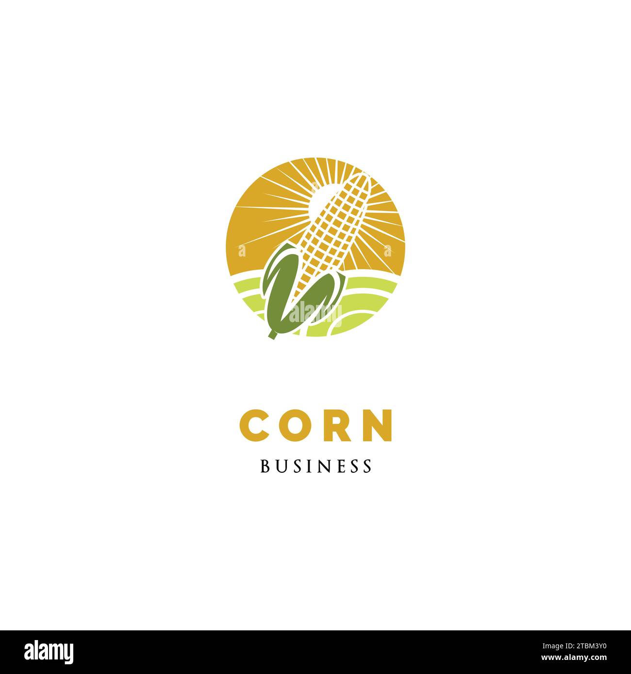 Corn Icon Logo Design Template Stock Vector Image & Art - Alamy