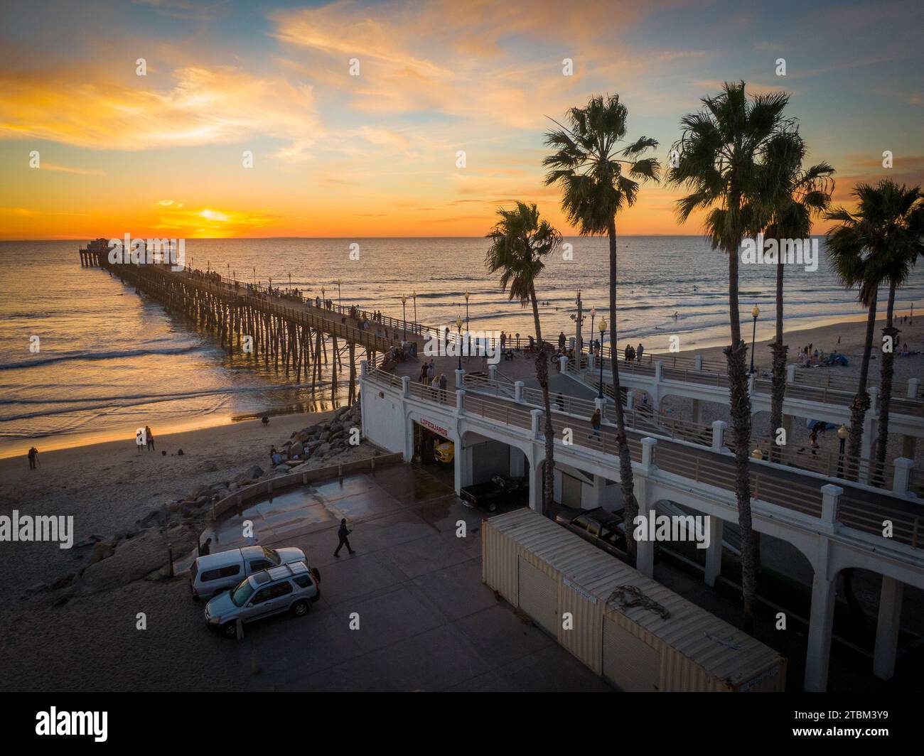 Oceanside california pacific coast drone hi-res stock photography and ...