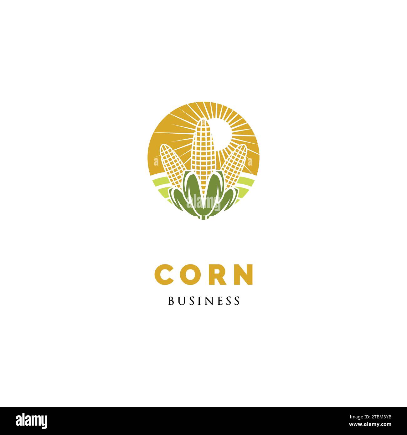 Corn Icon Logo Design Template Stock Vector Image & Art - Alamy