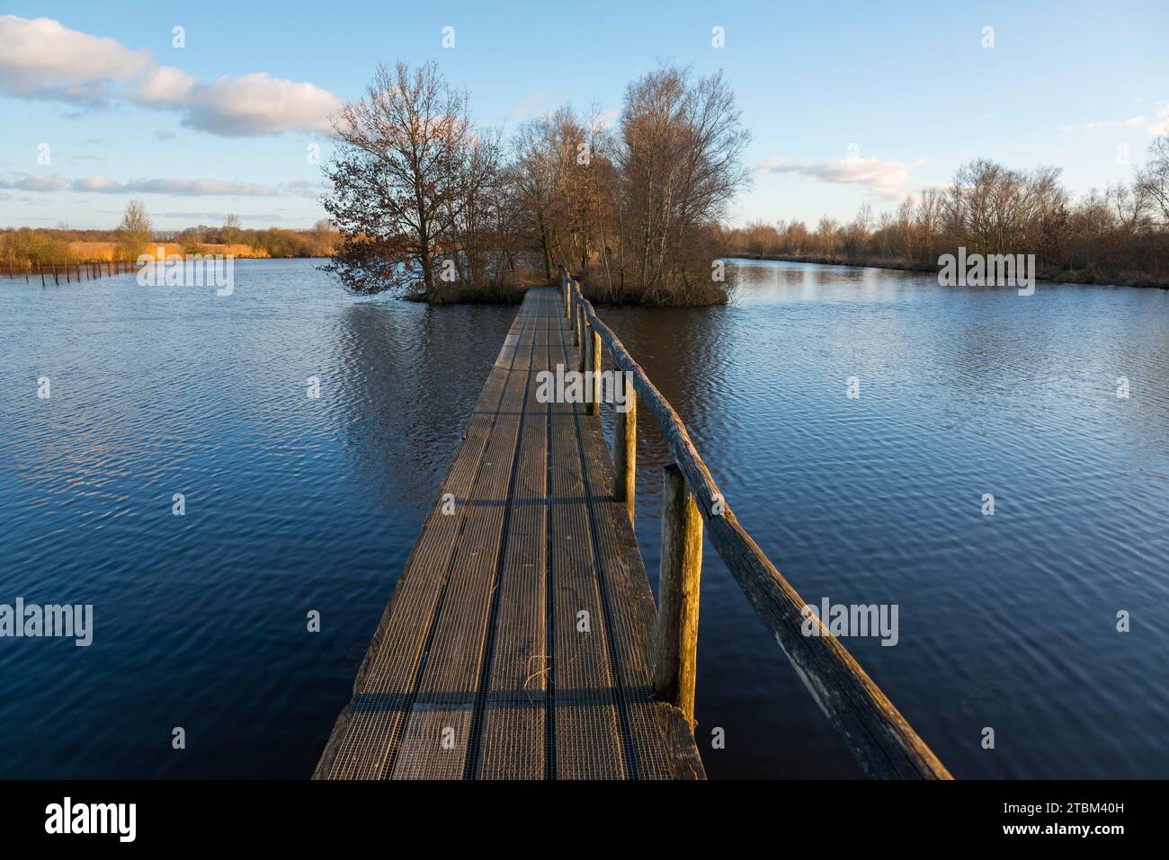 Bridge, De Deelen, landscape conservation area, nature reserve ...