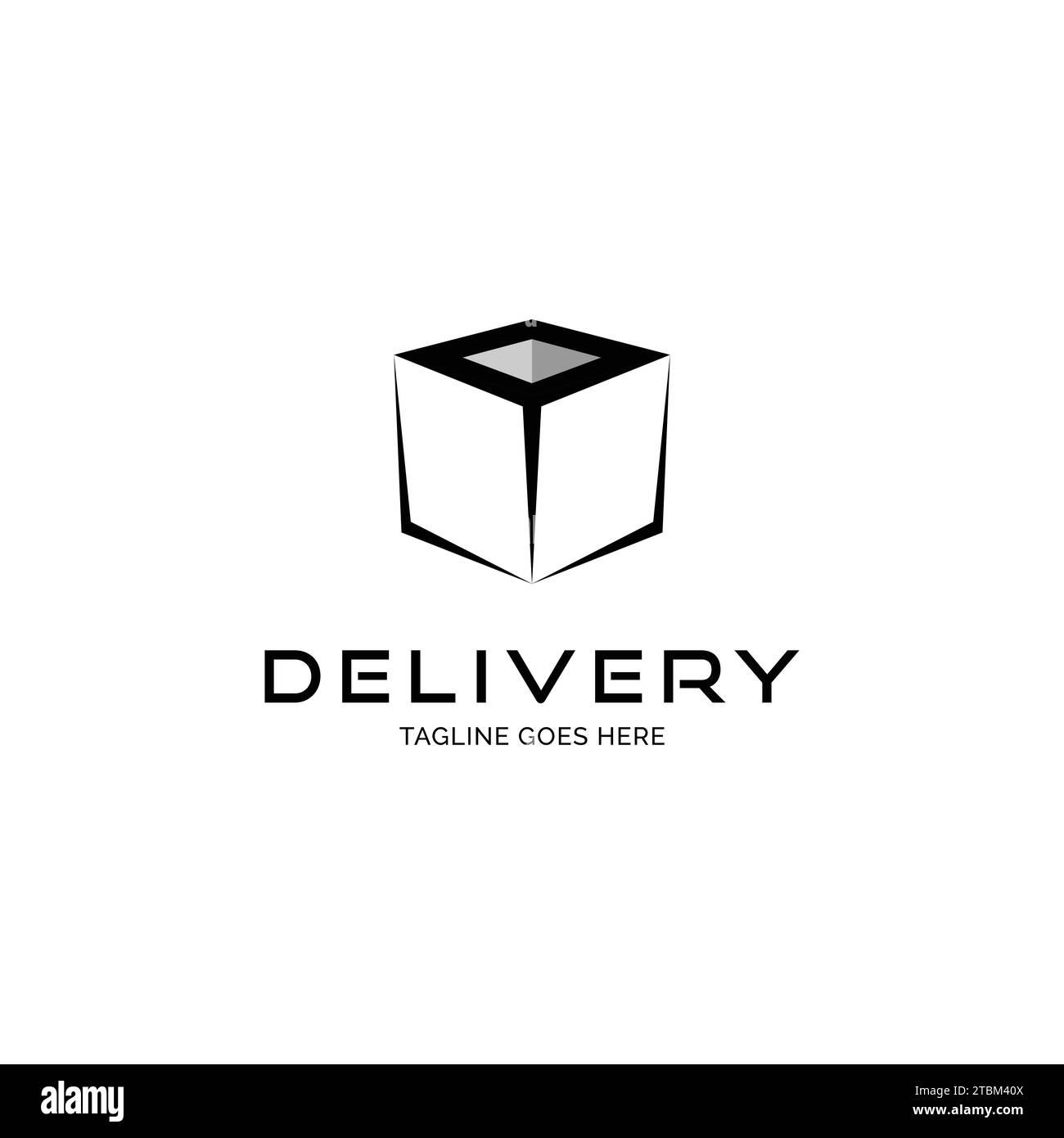Delivery package logo design inspiration Stock Vector Image & Art - Alamy