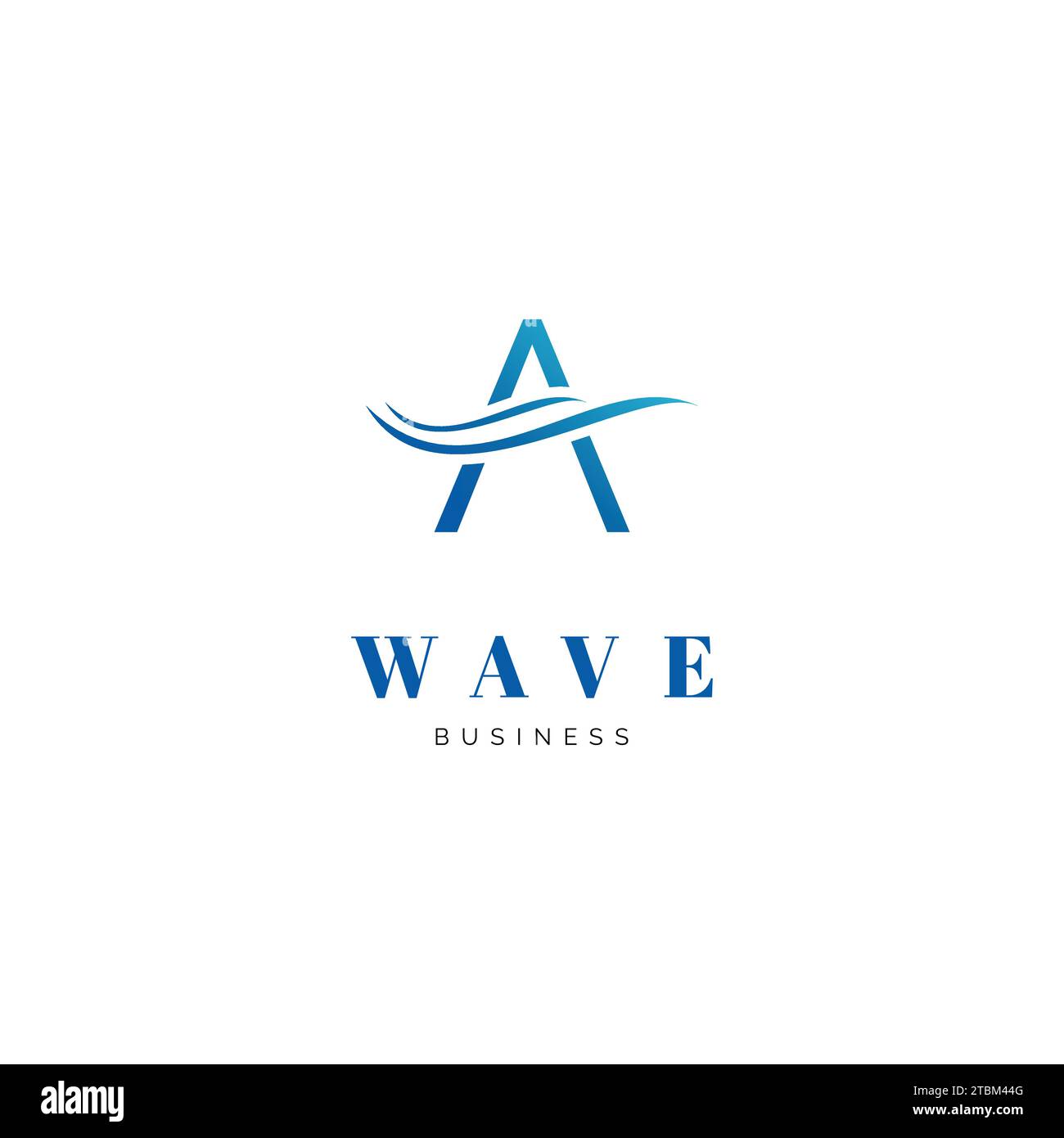 Initial letter A sea wave icon logo design inspiration Stock Vector ...