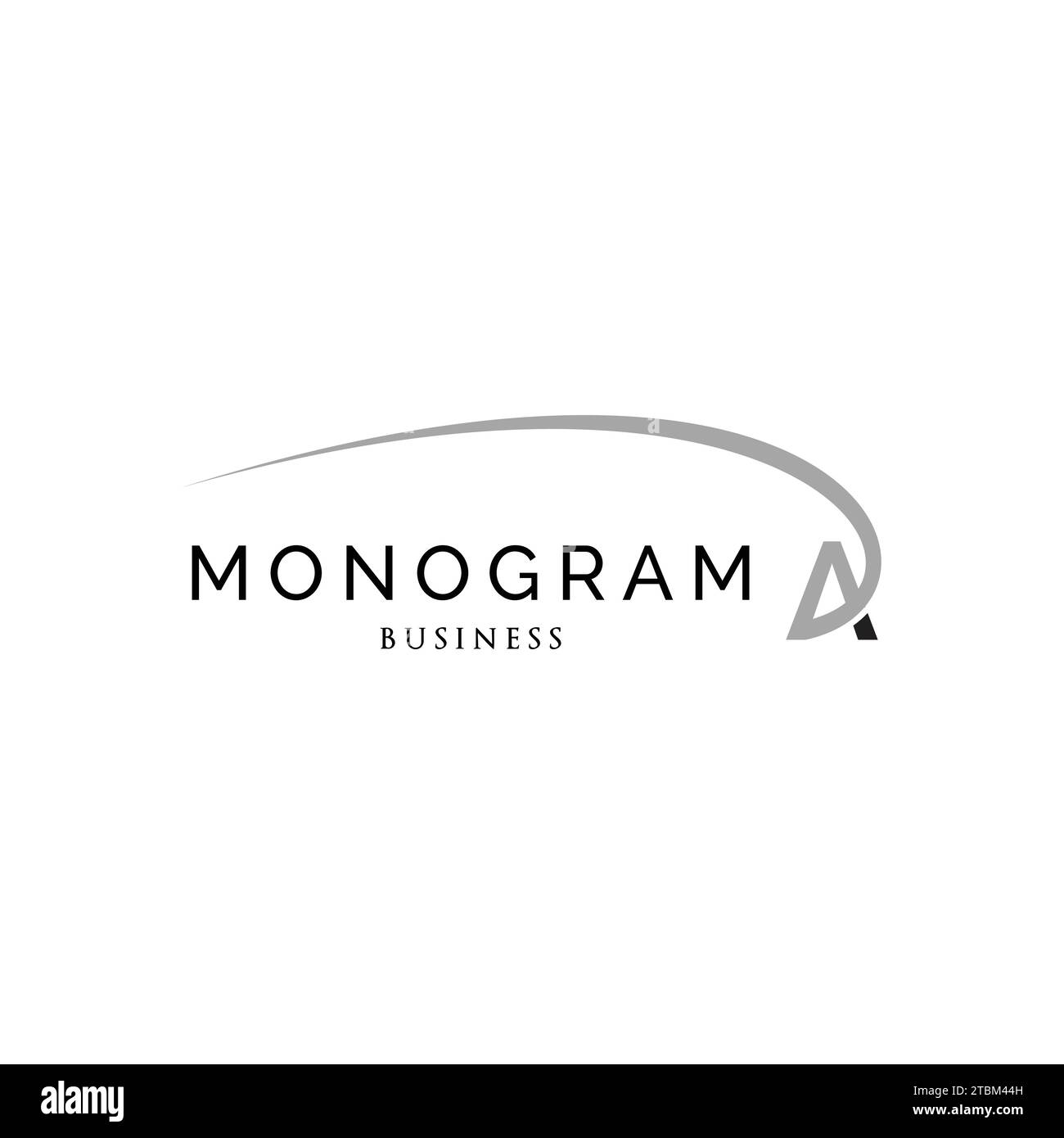 Initial letter A swoosh monogram logo design inspiration Stock Vector ...