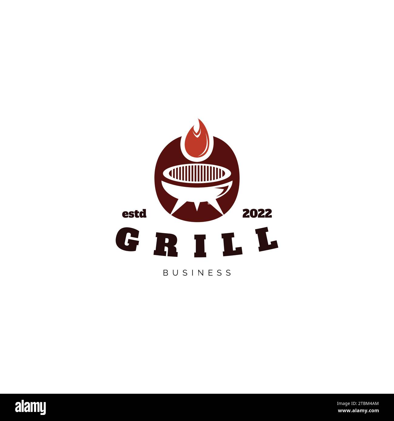 Grill icon logo design inspiration Stock Vector Image & Art - Alamy