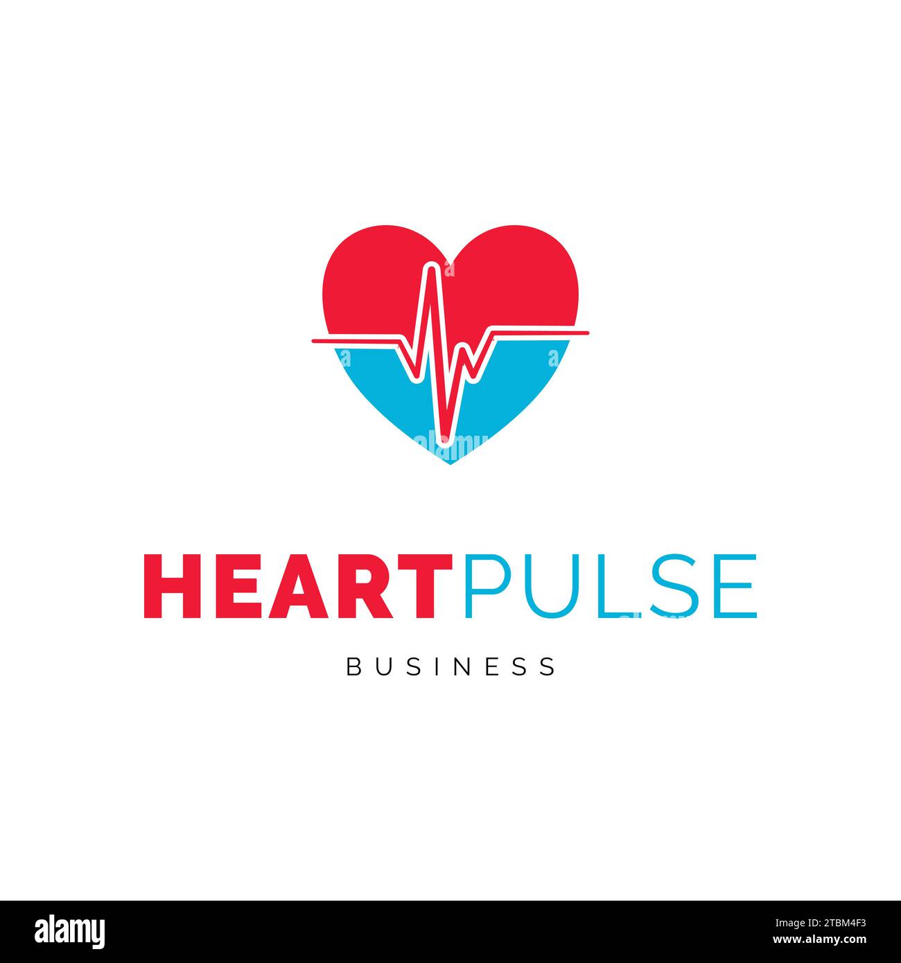 Ekg logo design Stock Vector Images - Alamy