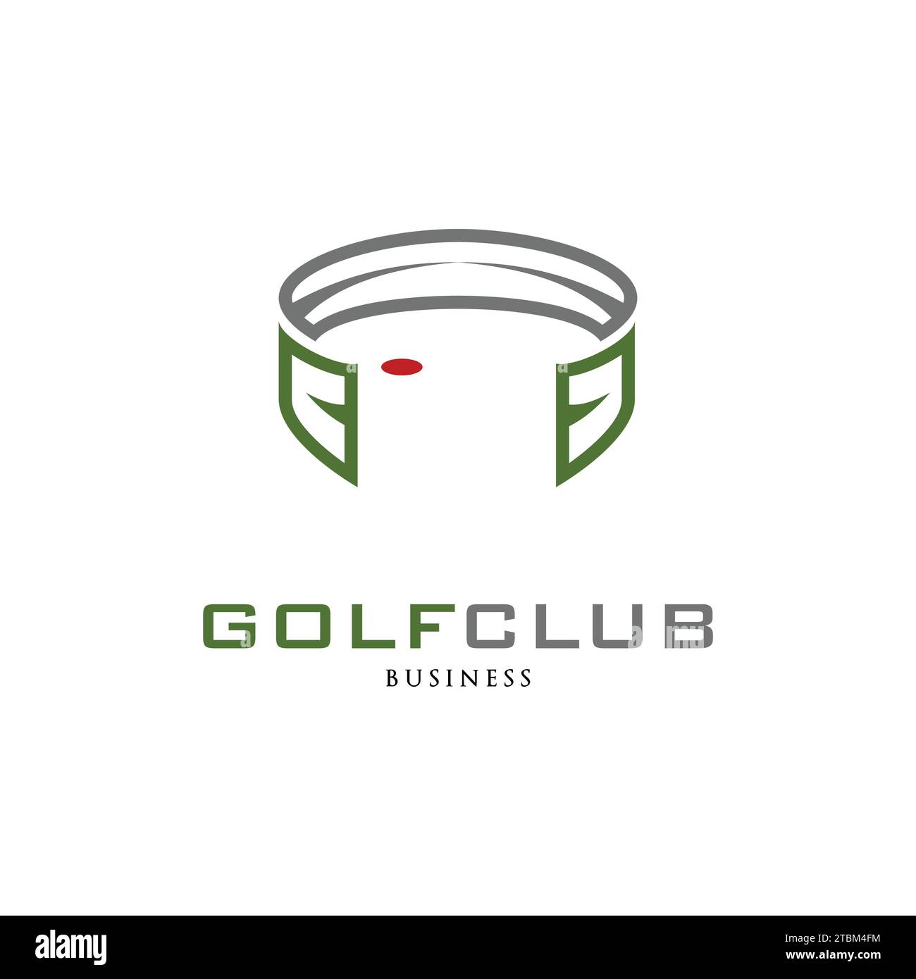 Golf club icon logo hi-res stock photography and images - Alamy