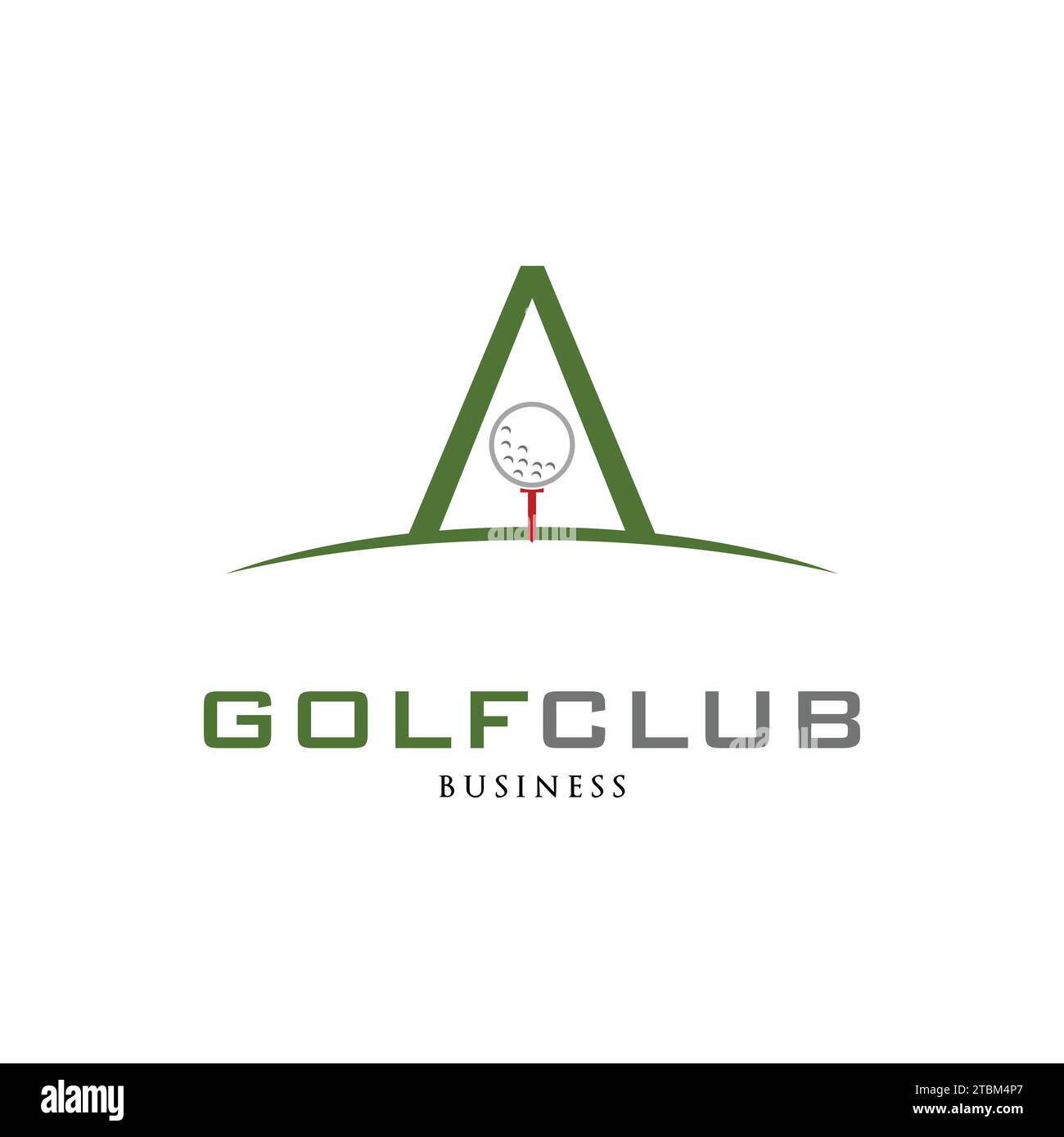 Initial Letter A Golf Club Icon Logo Design Template Stock Vector Image ...