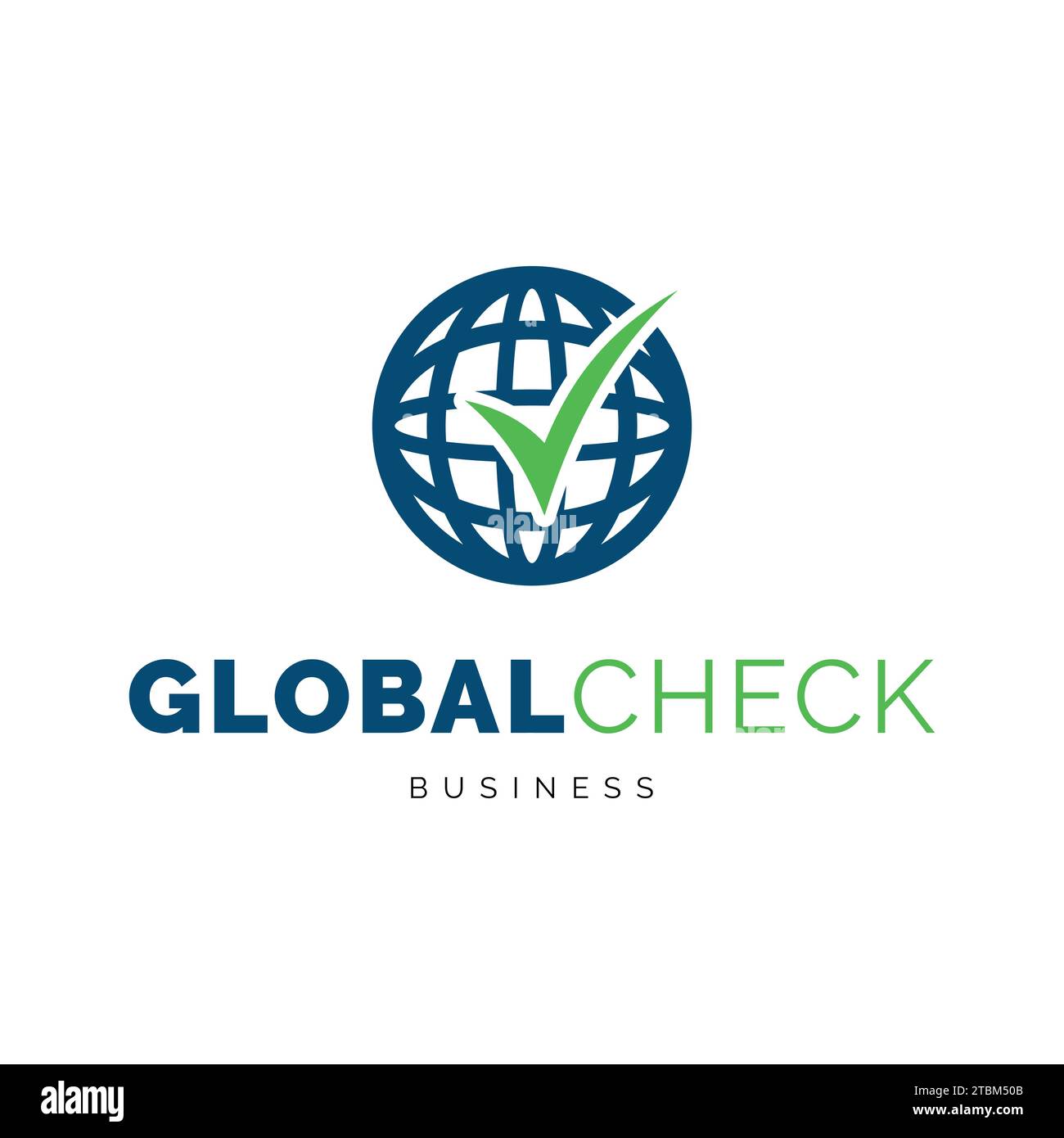 Global check mark icon logo design inspiration Stock Vector Image & Art ...