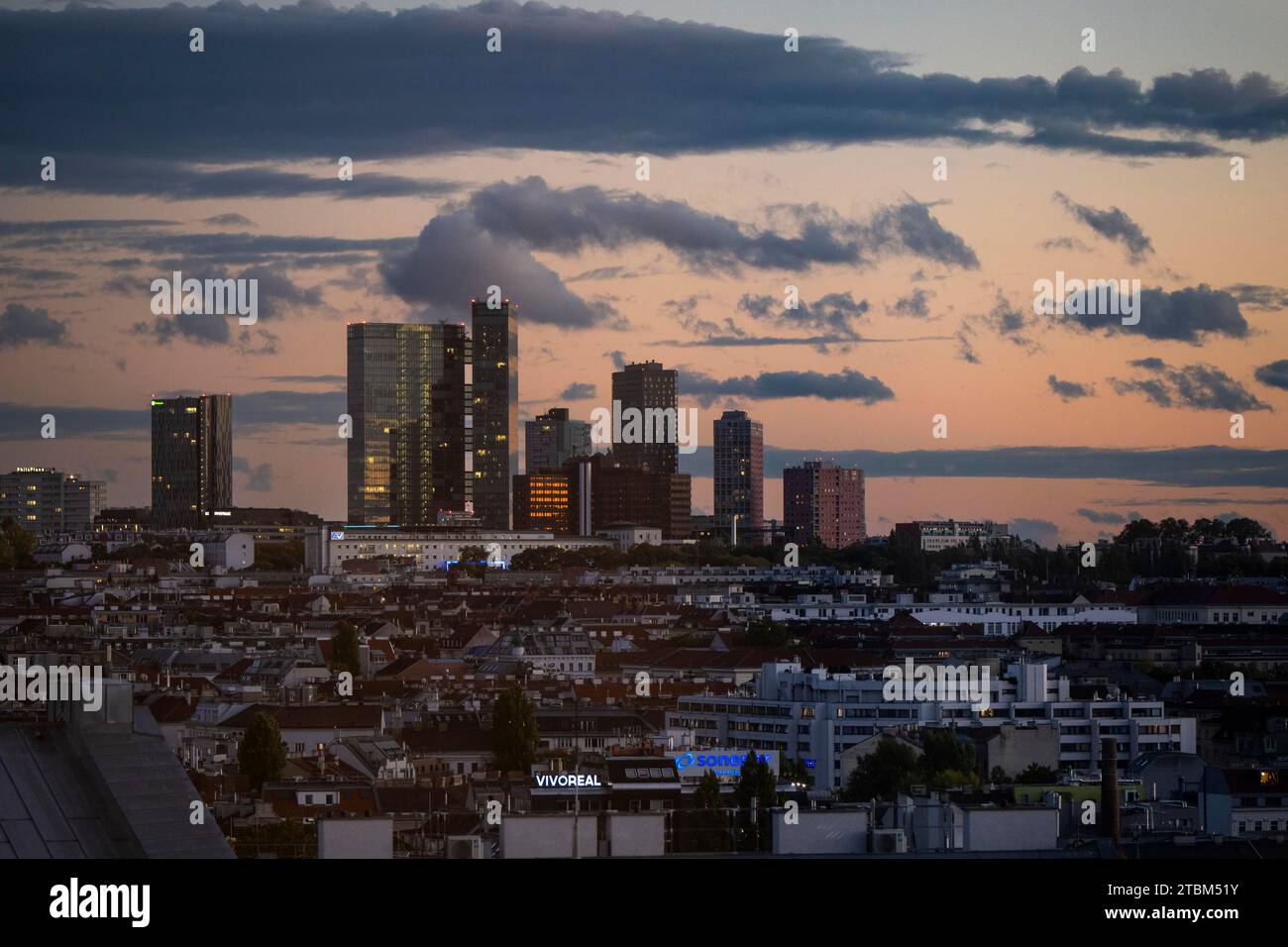 Vienna skyline view hi-res stock photography and images - Alamy