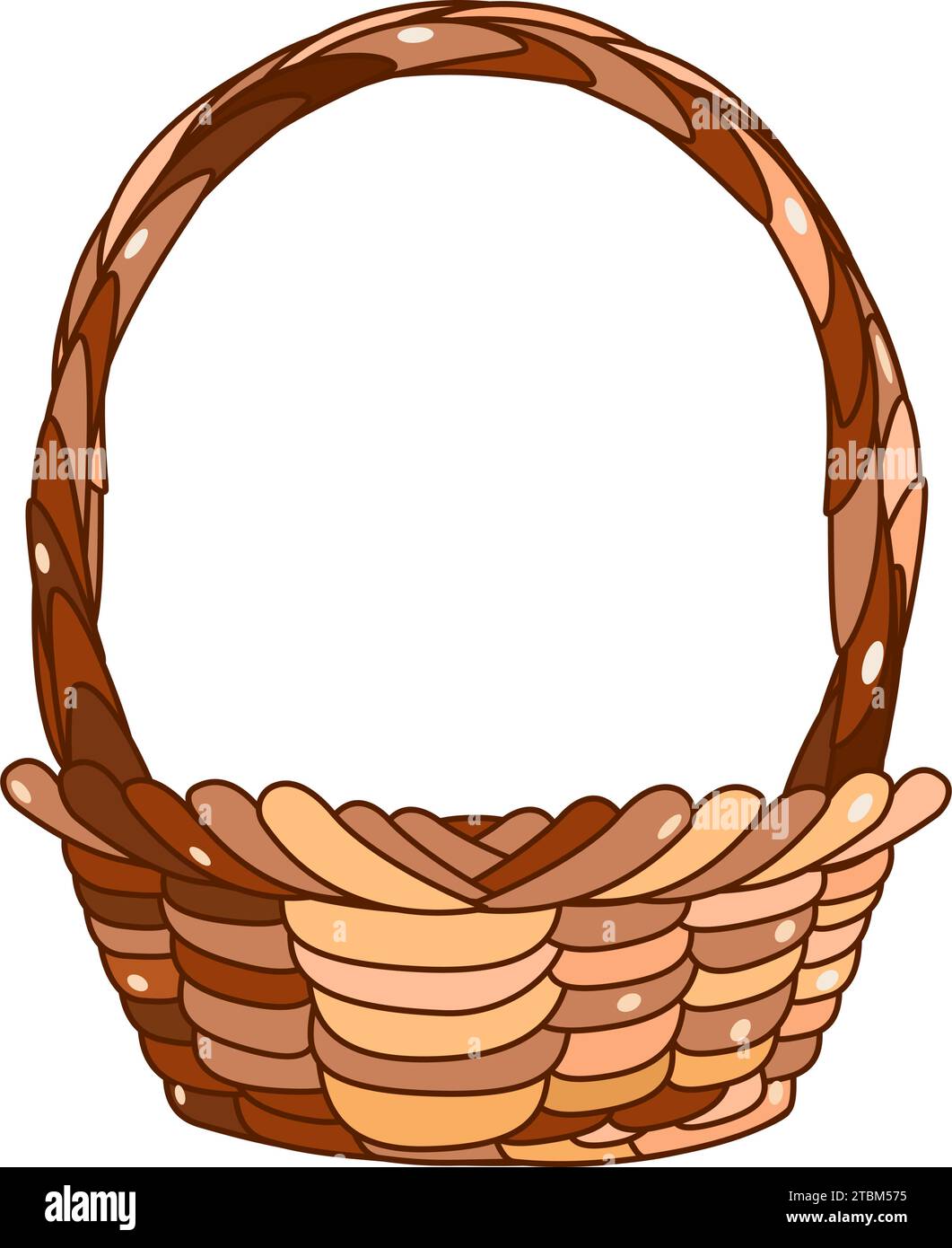 Cartoon Empty Easter Basket