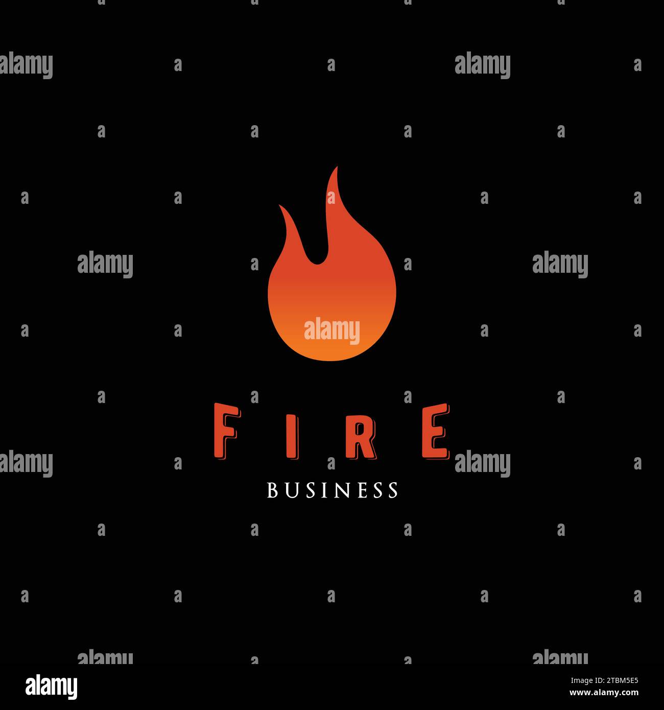 Fire Icon Logo Design Template Stock Vector Image & Art - Alamy