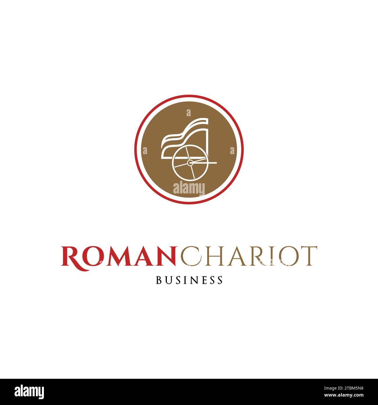 Ancient Roman Chariot Icon Logo Design Template Stock Vector Image ...