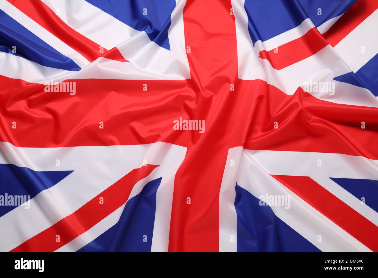 Flag of United Kingdom as background, top view. National symbol Stock ...