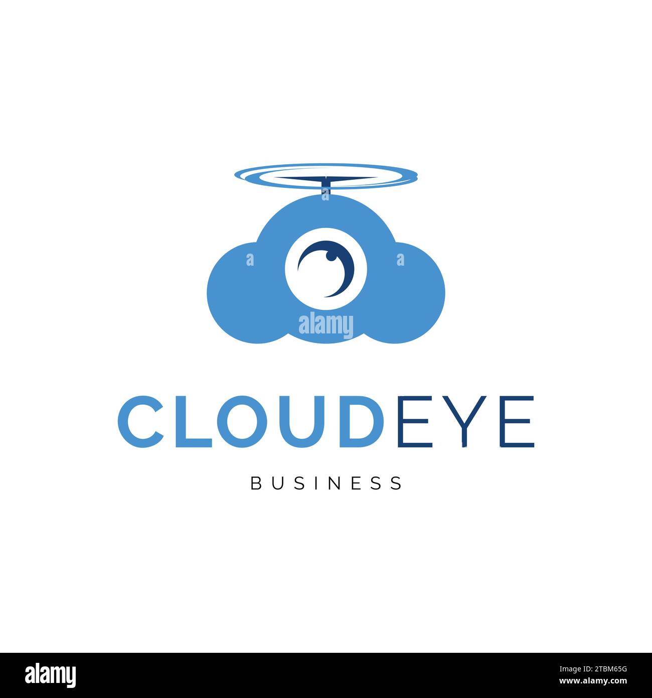 Cloud eye icon logo design inspiration Stock Vector Image & Art - Alamy