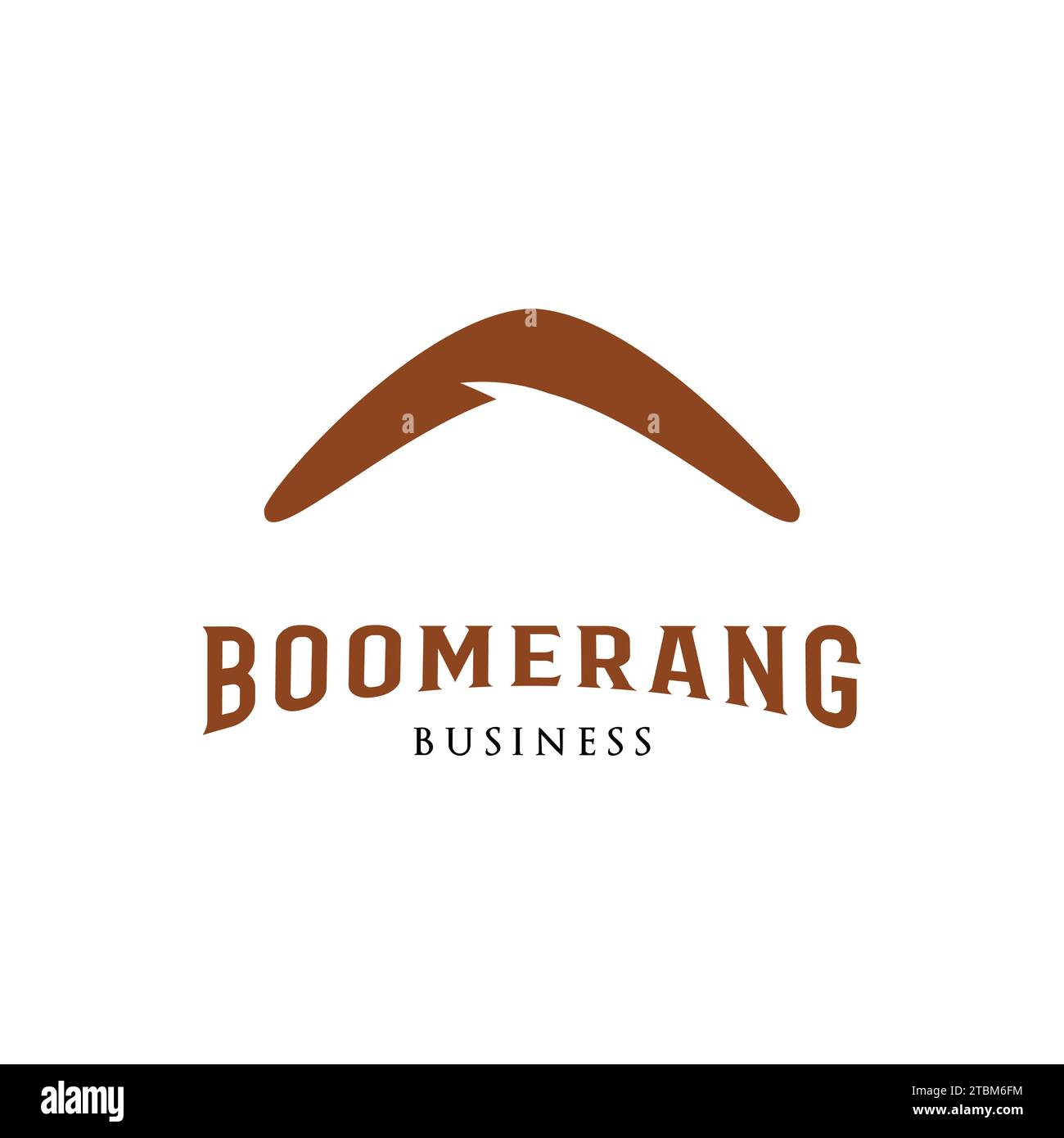 Boomerang Icon Logo Design Template Stock Vector Image & Art - Alamy