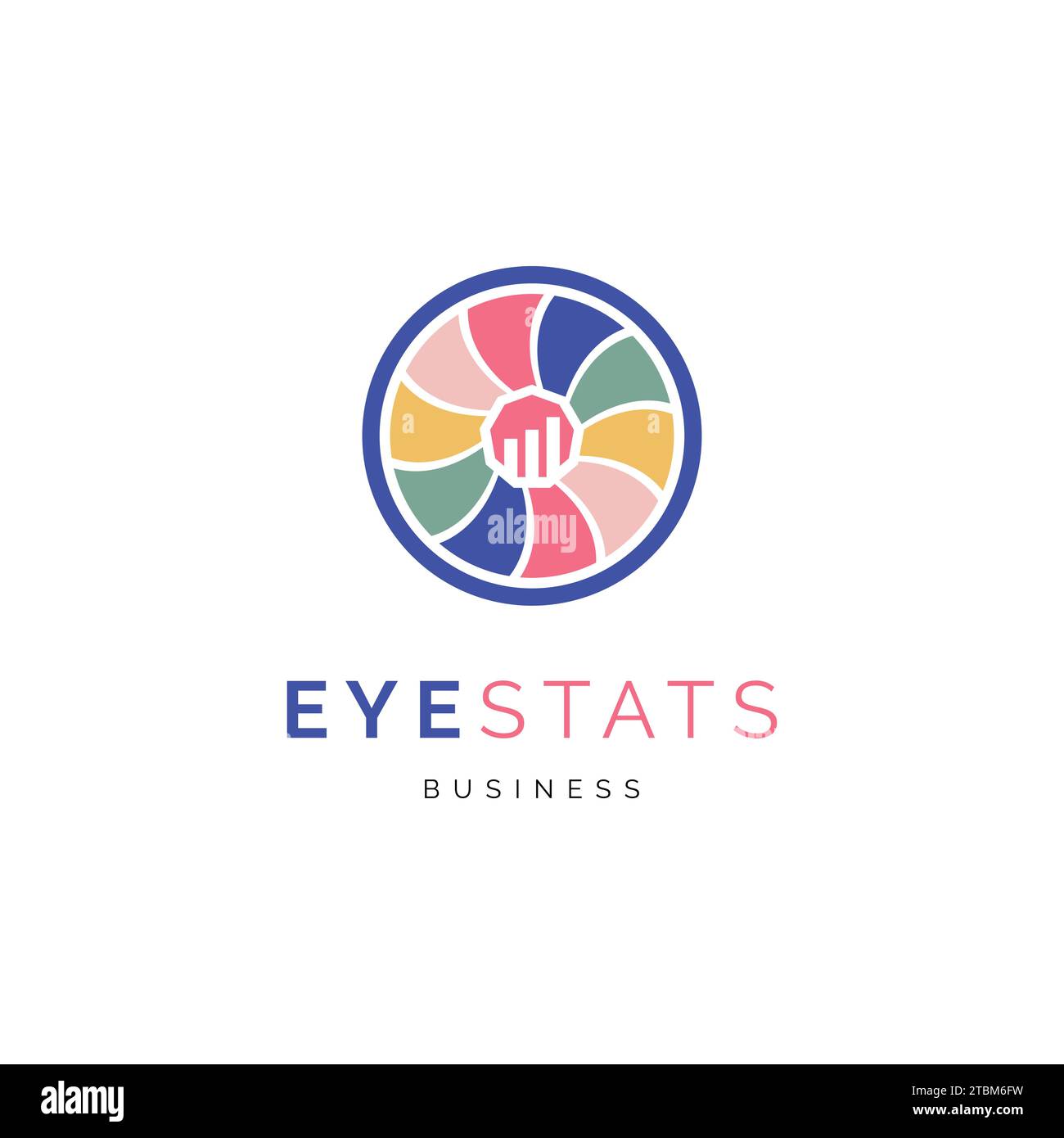 Eye Business Statistics Icon Logo Design Template Stock Vector Image ...
