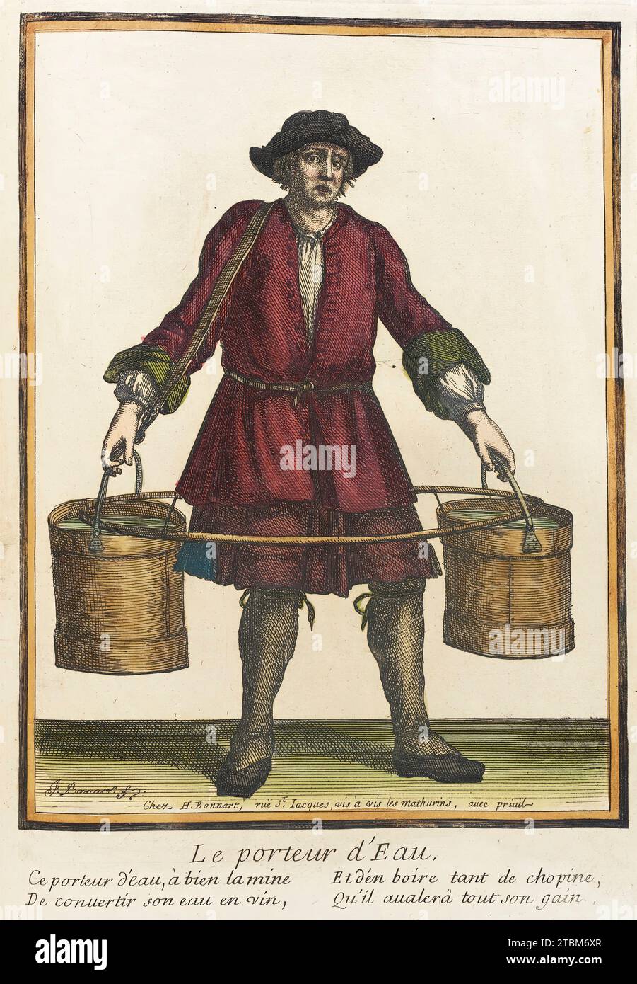 Recueil des modes de la cour de France, 'Le Porteur d'Eau', between ...