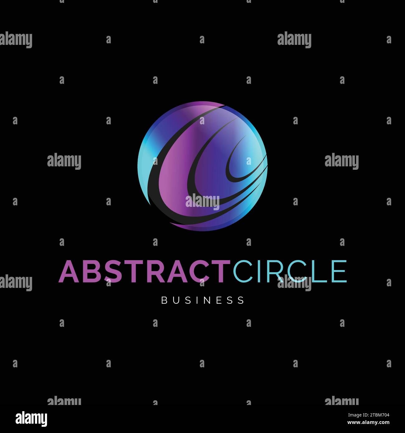 Abstract Circle Icon Logo Design Template Stock Vector Image & Art - Alamy