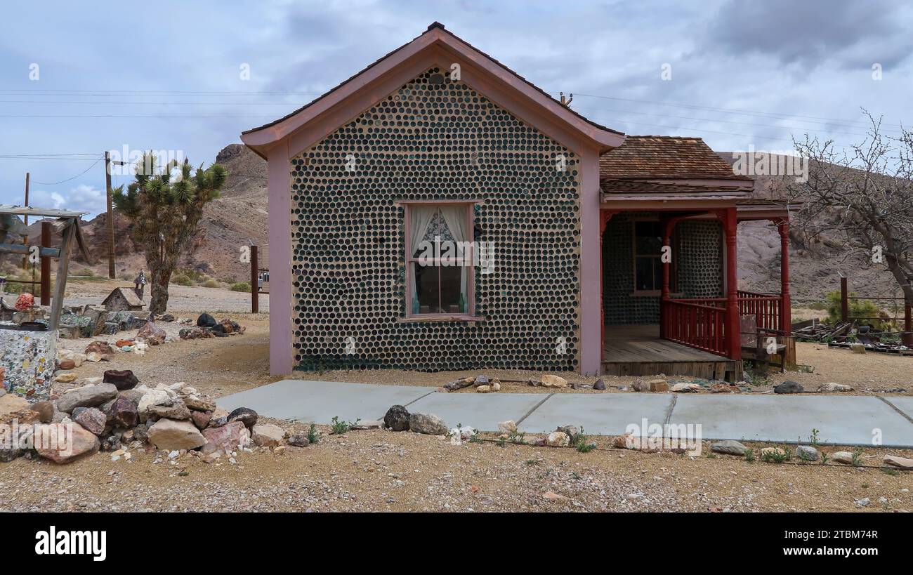 The Rhyolite Ghost Town, Nevada Stock Photo - Alamy