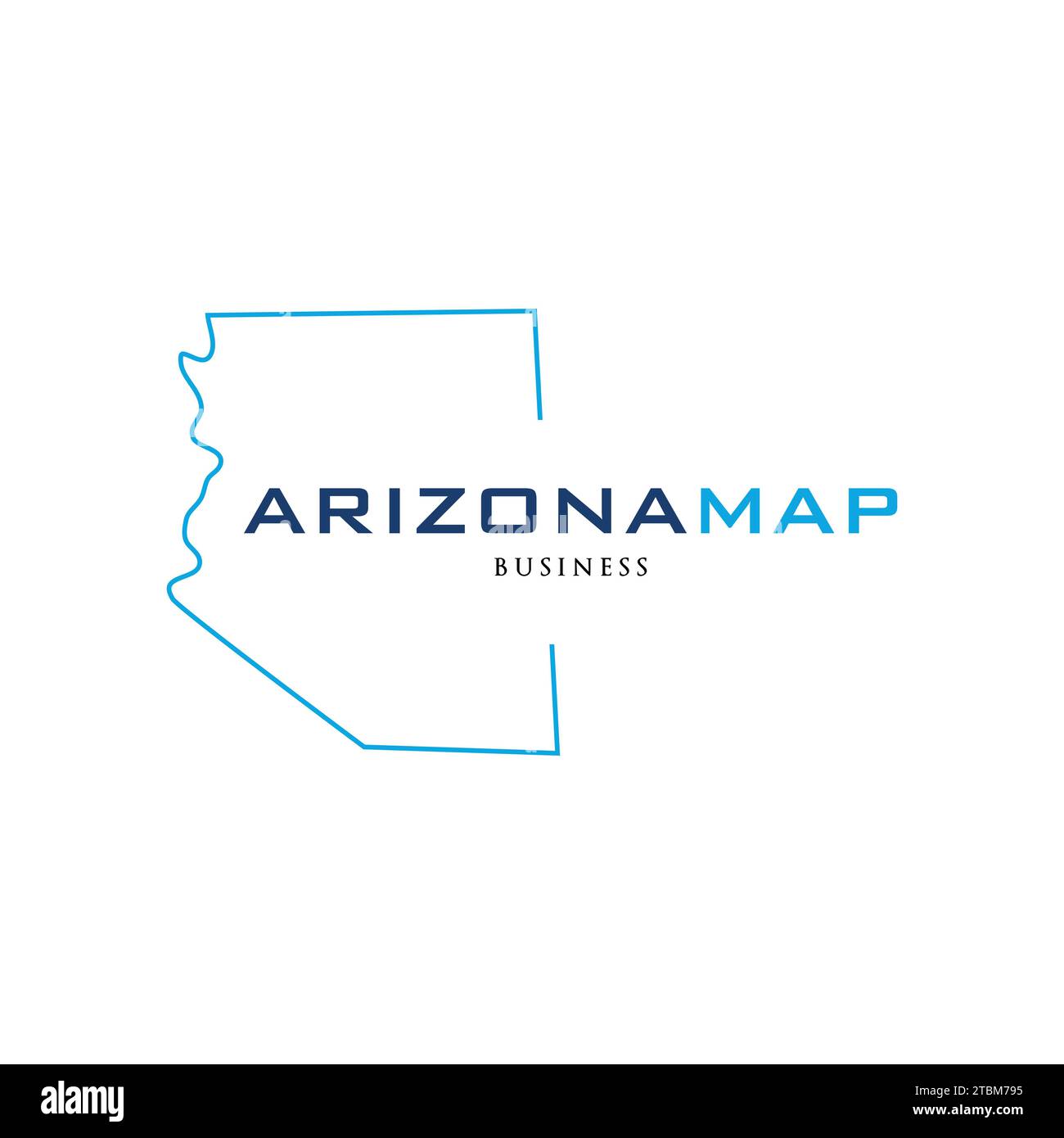 Arizona Map Icon Logo Design Template Stock Vector Image & Art - Alamy