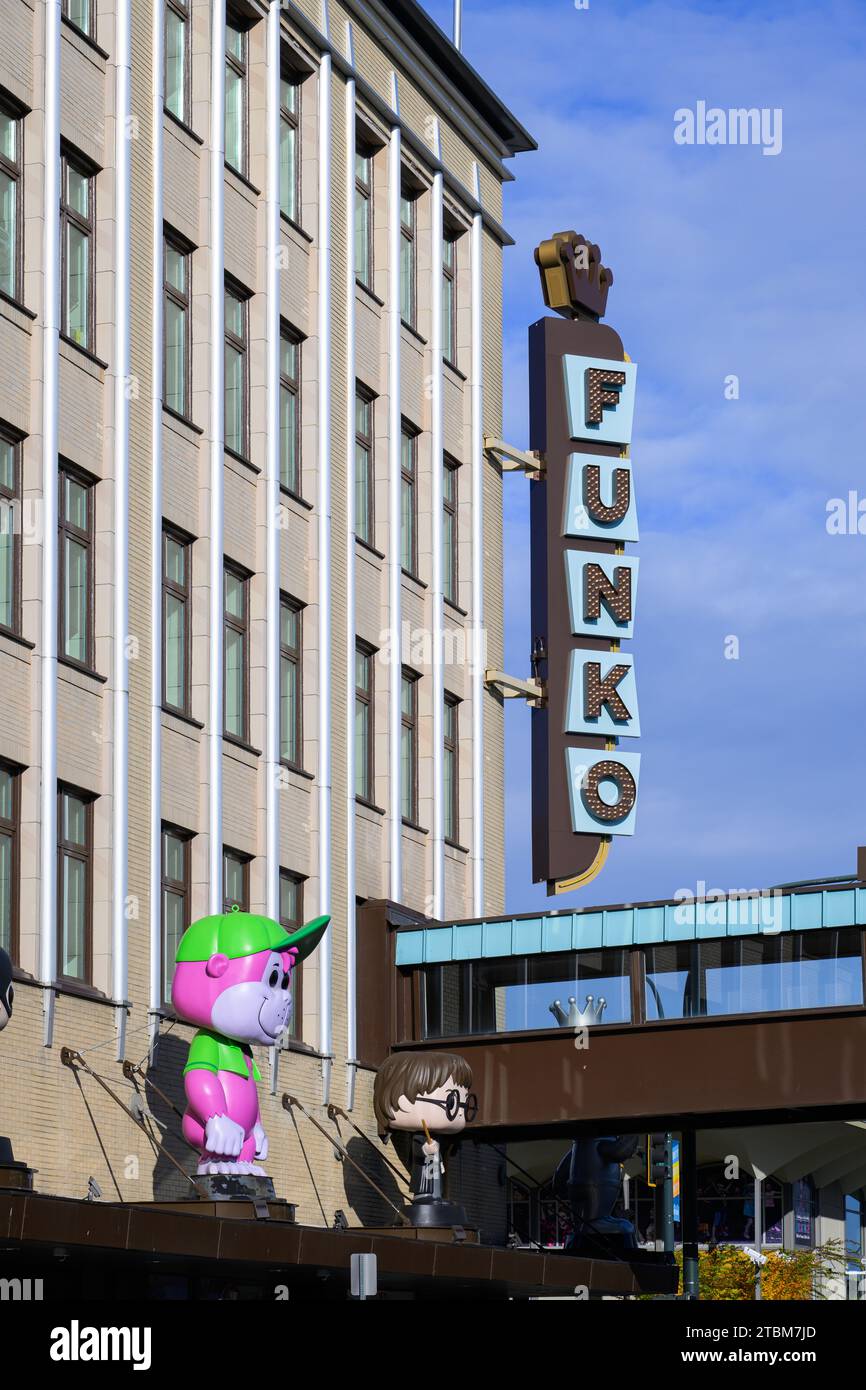 Everett, WA, USA - November 8, 2023; Funko sign and large characters on ...