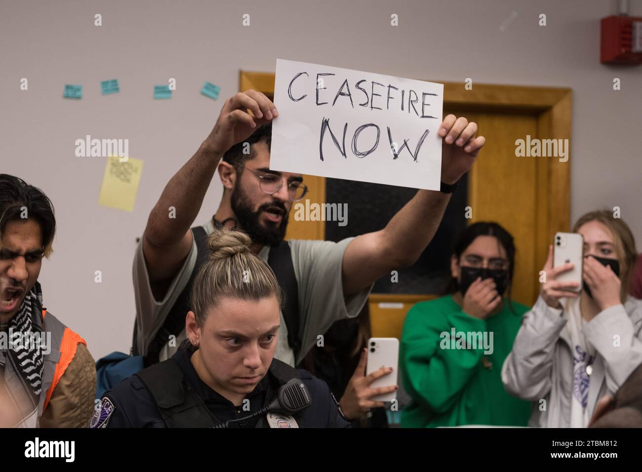 Seattle, USA. 12th Dec 7 2023. 11:00am the 50 day Resist Palestine ...