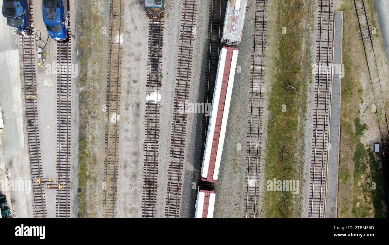 Freight Trains In Raleigh North Carolina Stock Photo - Alamy
