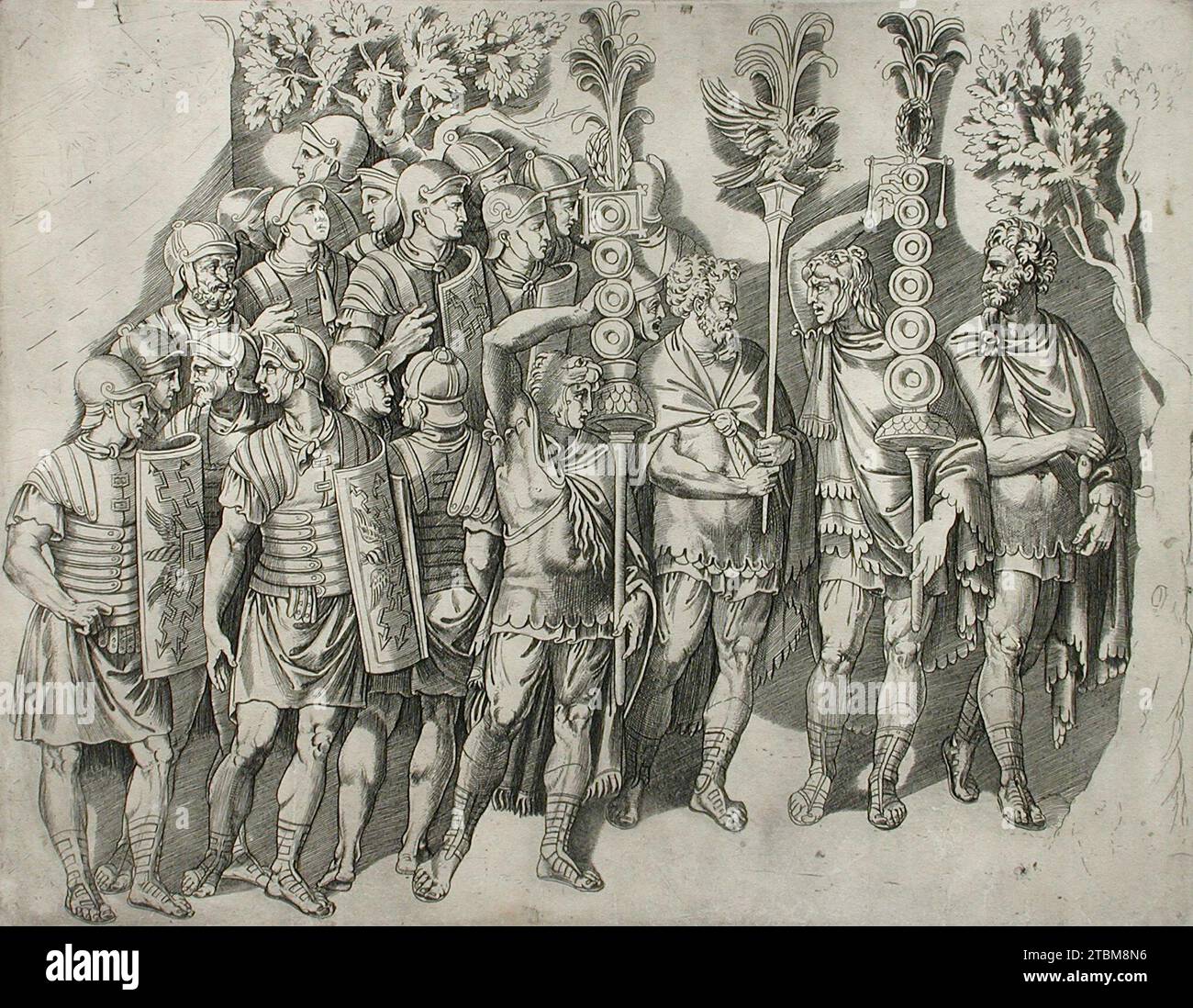 A Roman Legion, between 1515 and 1527. Series: Trajan's Column Stock ...