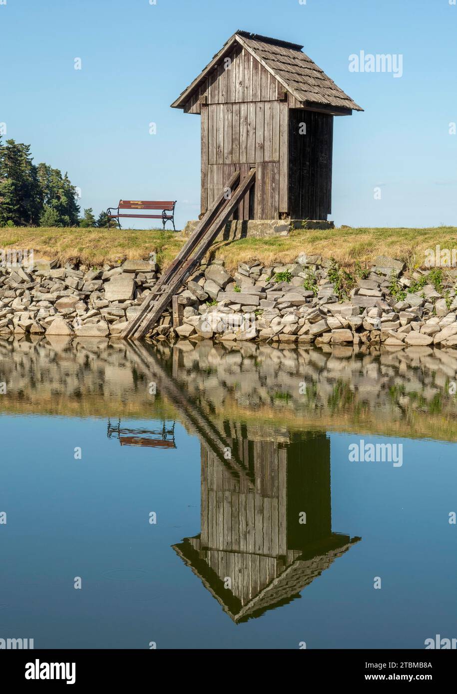 Ottergrund tajch. Highest water reservoir in the Stiavnica Mountains ...