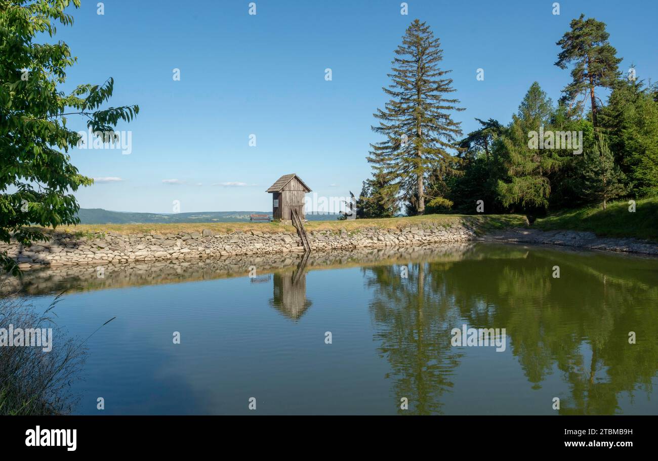 Ottergrund tajch. Highest water reservoir in the Stiavnica Mountains ...