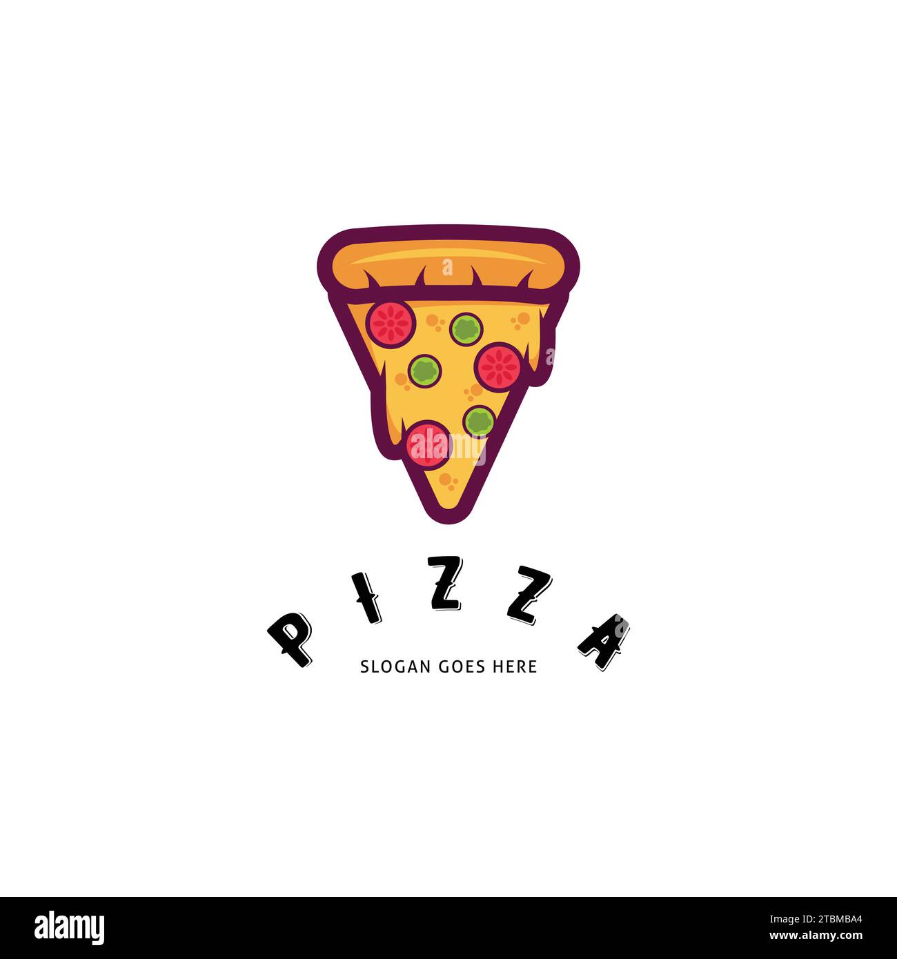 Pizza icon vector Stock Vector Images - Alamy