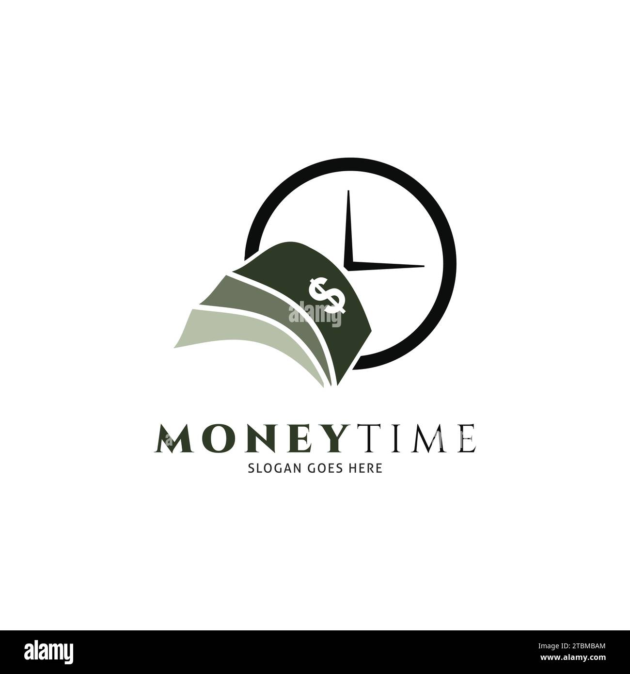 Money Time Icon Vector Logo Template Illustration Design Stock Vector ...