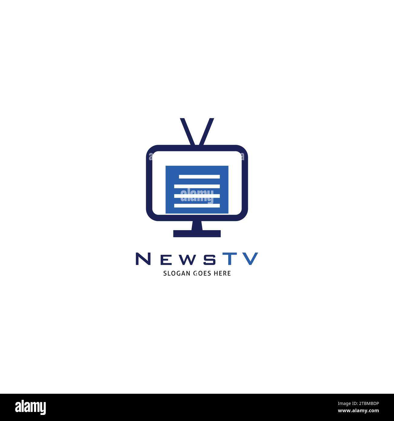 Media and TV News Vector Logo Icon Design Template Elements Stock ...