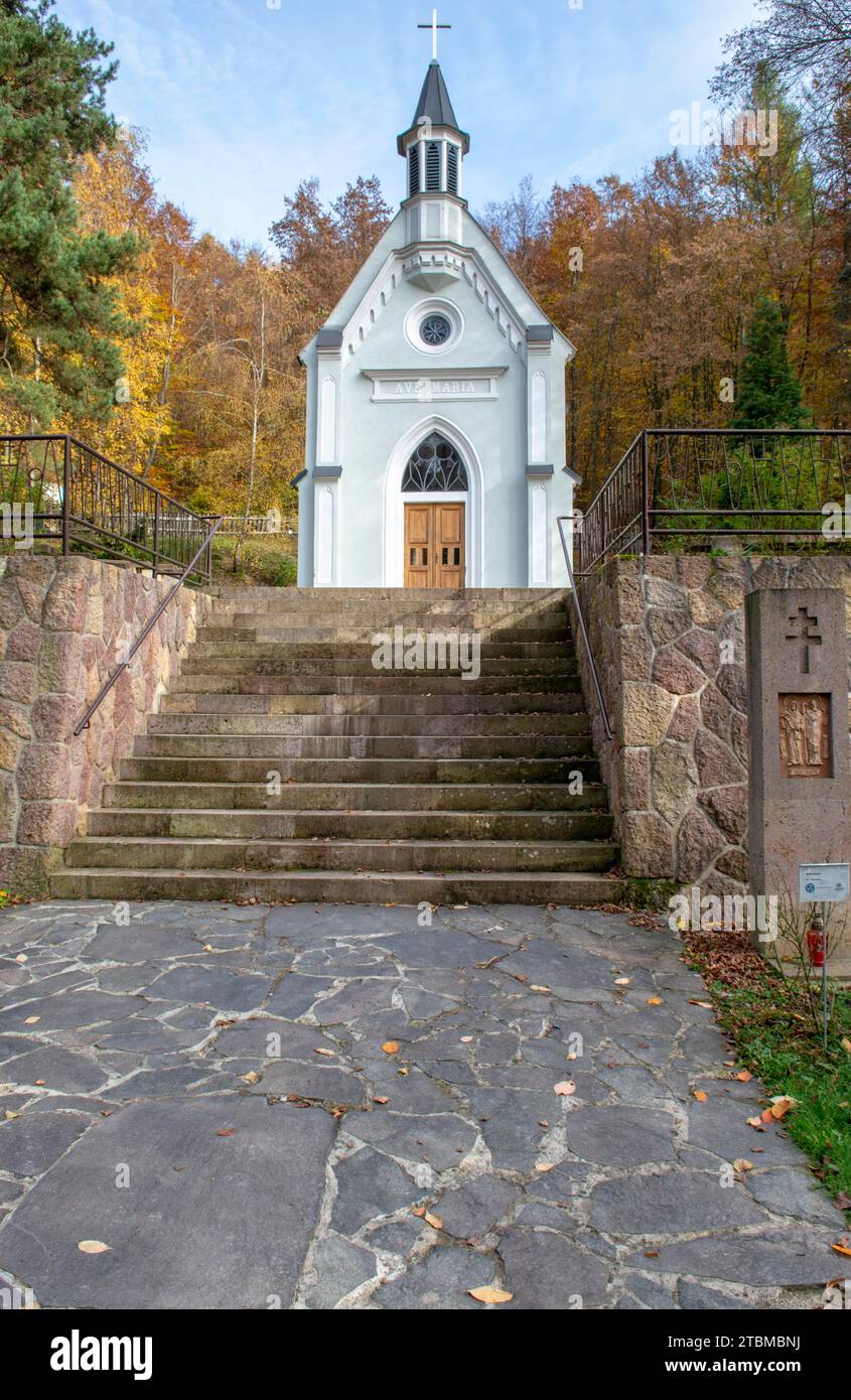 The pilgrim's Chapel of the Virgin Mary in Kohutovo. Nova Bana ...