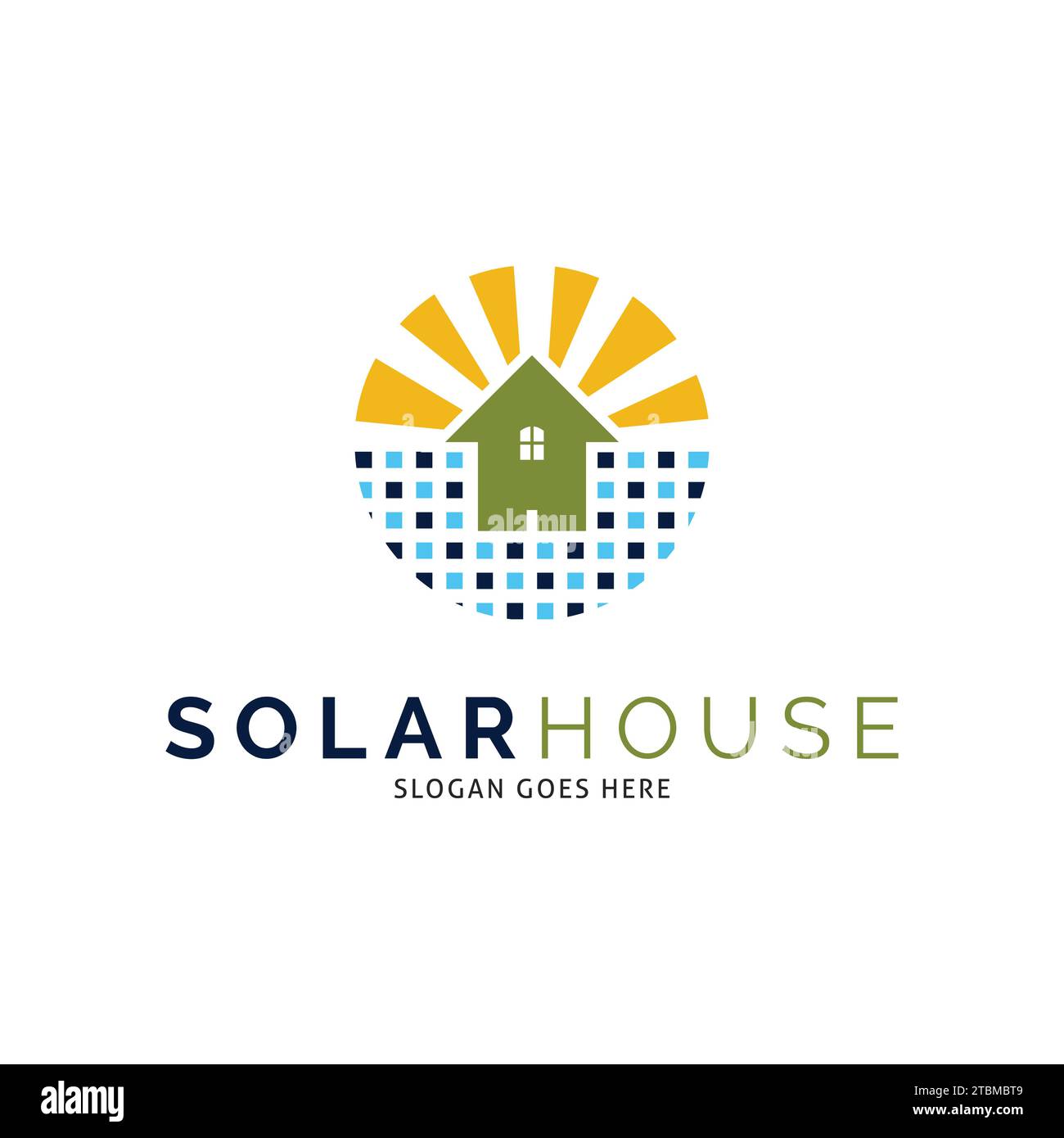 Solar House Icon Vector Logo Template Illustration Design Stock Vector ...