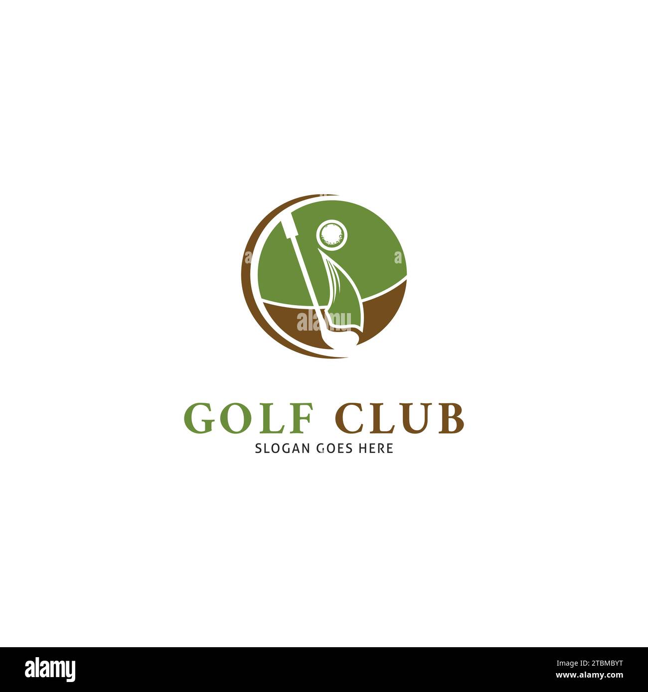Golf Club Logo Design Template Vector Illustration Stock Vector Image ...