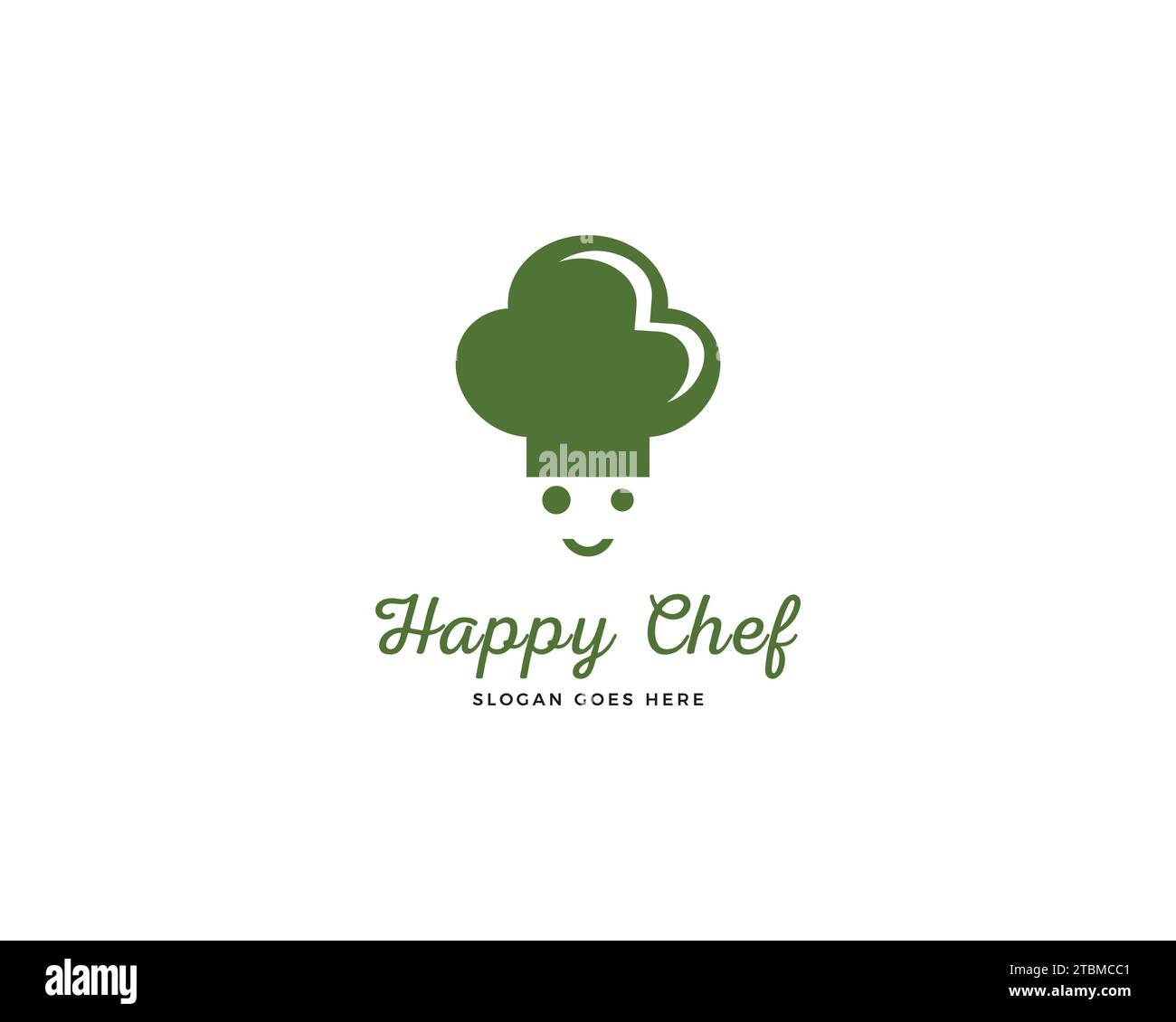 Happy Chef Logo Vector Icon Illustration Stock Vector Image & Art - Alamy