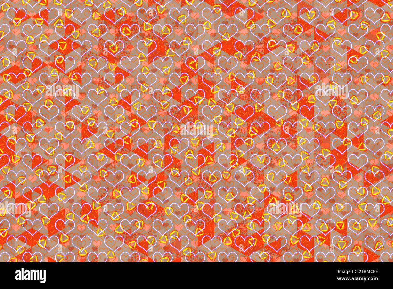 Creative abstract heart pattern background texture Stock Photo - Alamy
