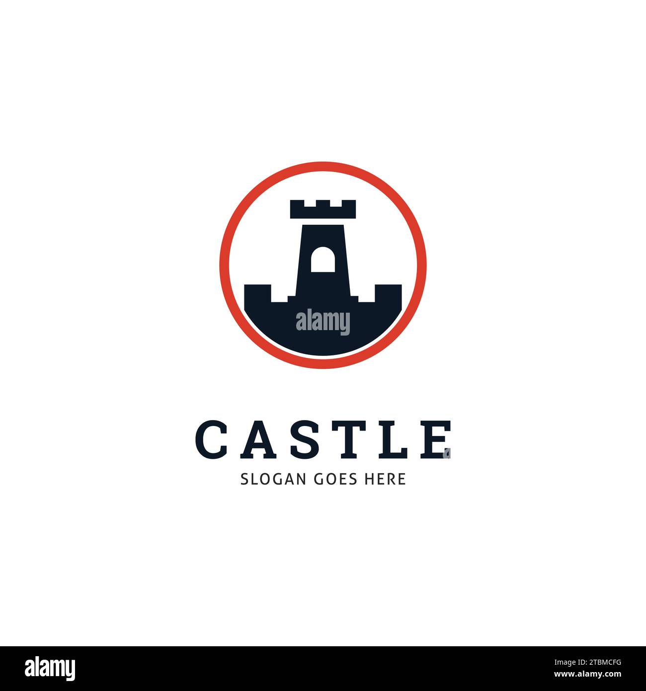 Castle Icon Vector Logo Template Illustration Design Stock Vector Image ...