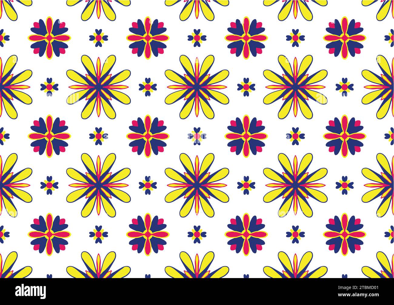 background pattern featuring symmetrical motifs resembling flowers. It ...