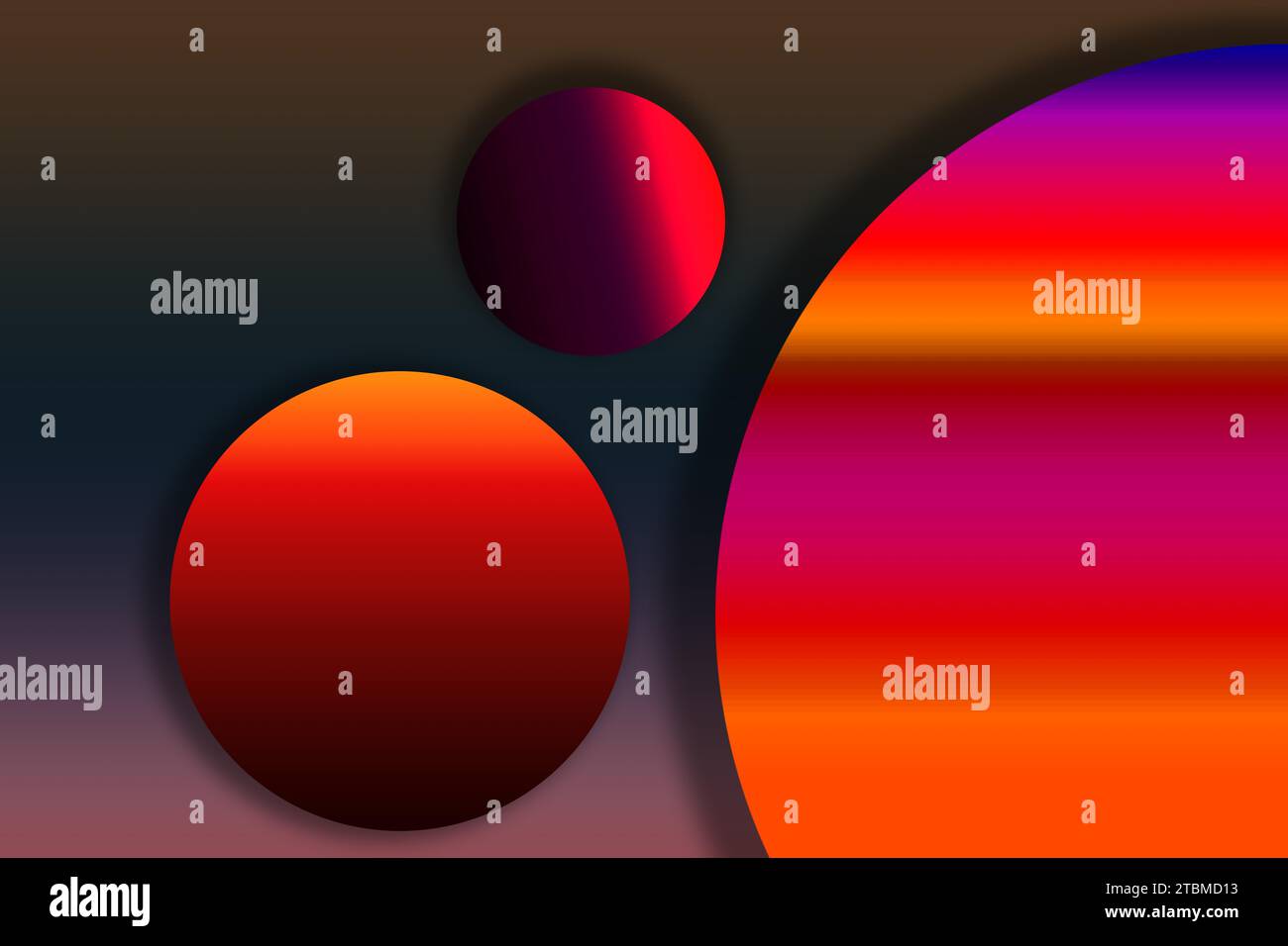 Modern futuristic abstract geometric sphere gradient shapes Stock Photo ...