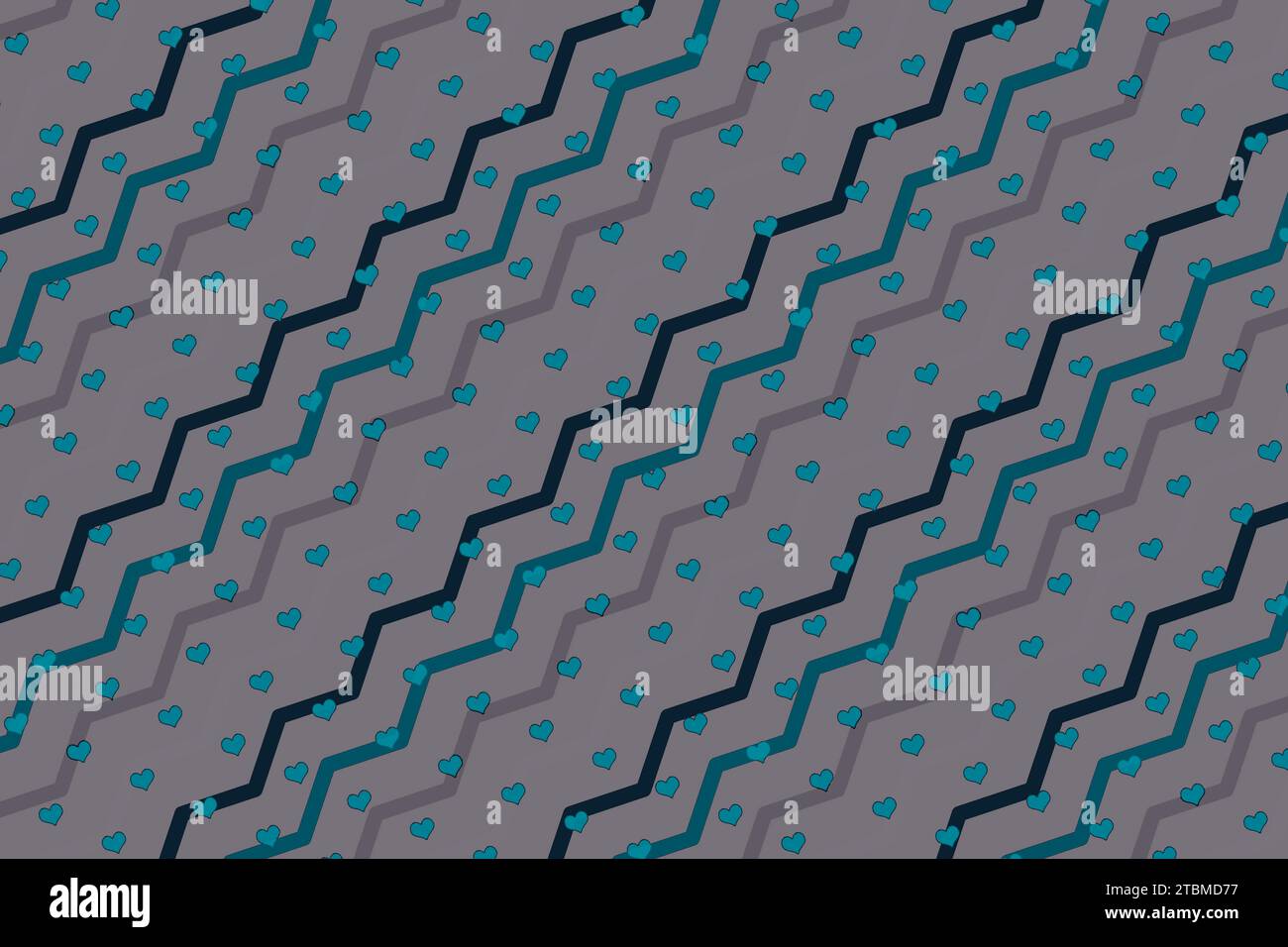 Zig zag lines banner templates set, gradient stripes texture ...